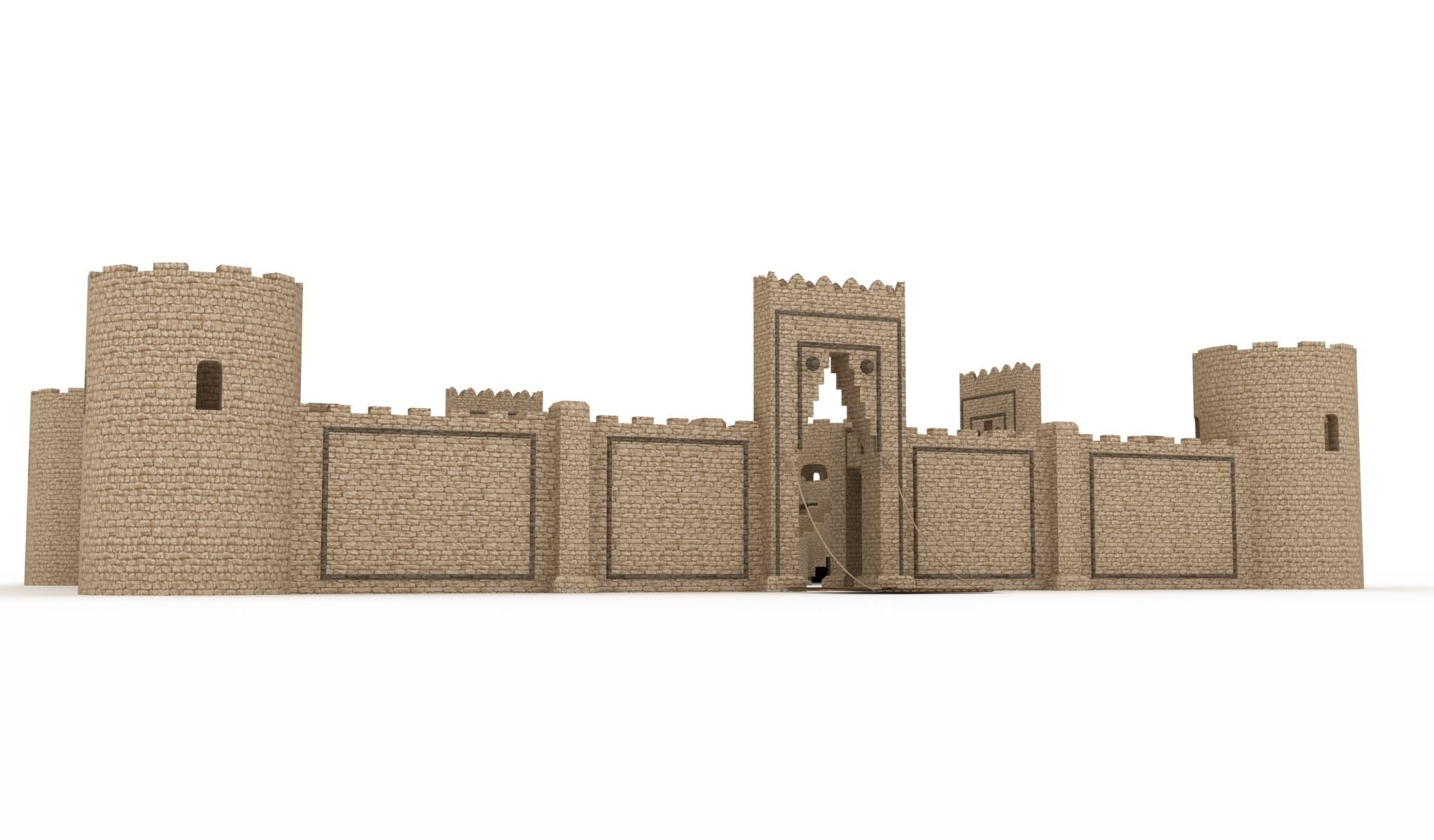 3D model Game Old Castle VR / AR / low-poly | CGTrader