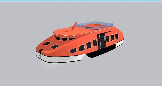 Lifeboat PEL-14 3D model | CGTrader