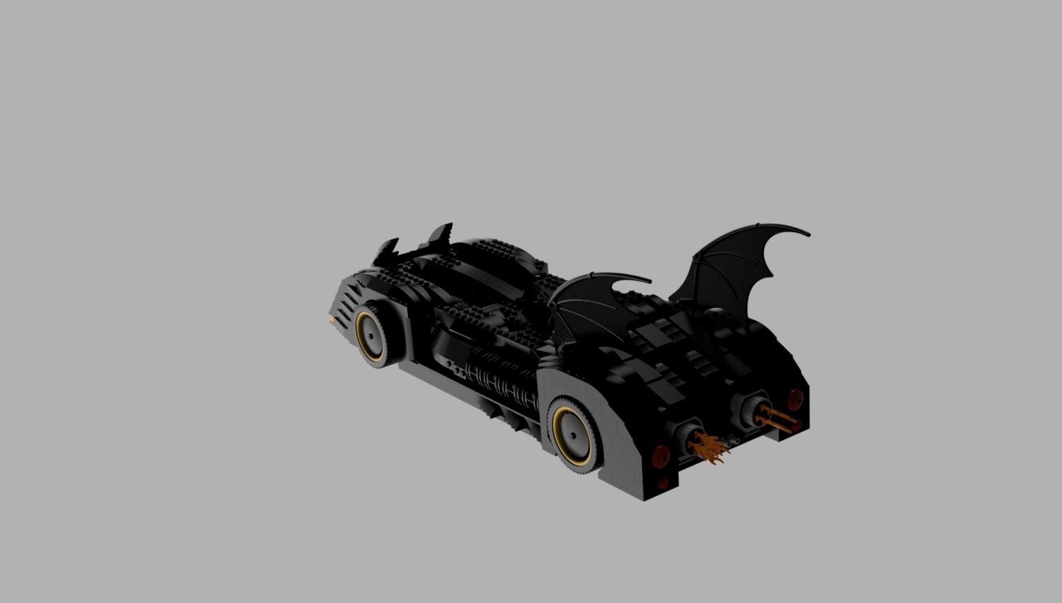 LEGO UCS BATMOBILE 7784 3D model 3D printable | CGTrader