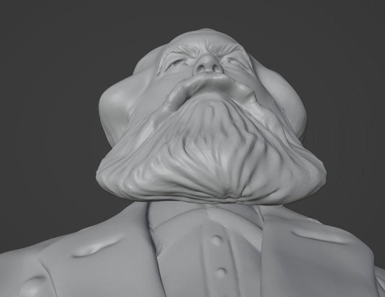 Karl Marx 3D model 3D printable | CGTrader