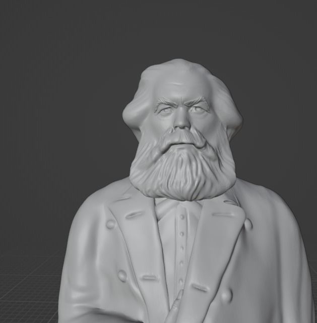 Karl Marx 3D model 3D printable | CGTrader