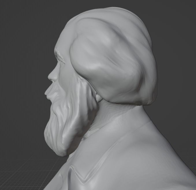 Karl Marx 3D model 3D printable | CGTrader