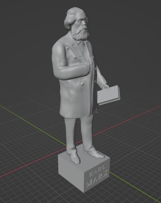 Karl Marx 3D model 3D printable | CGTrader