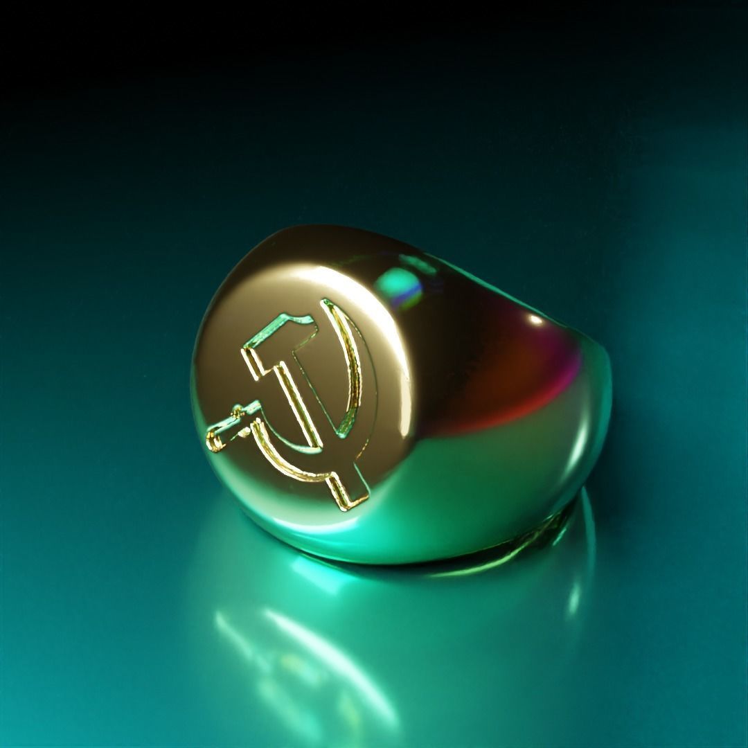 soviet ring 3D model 3D printable | CGTrader