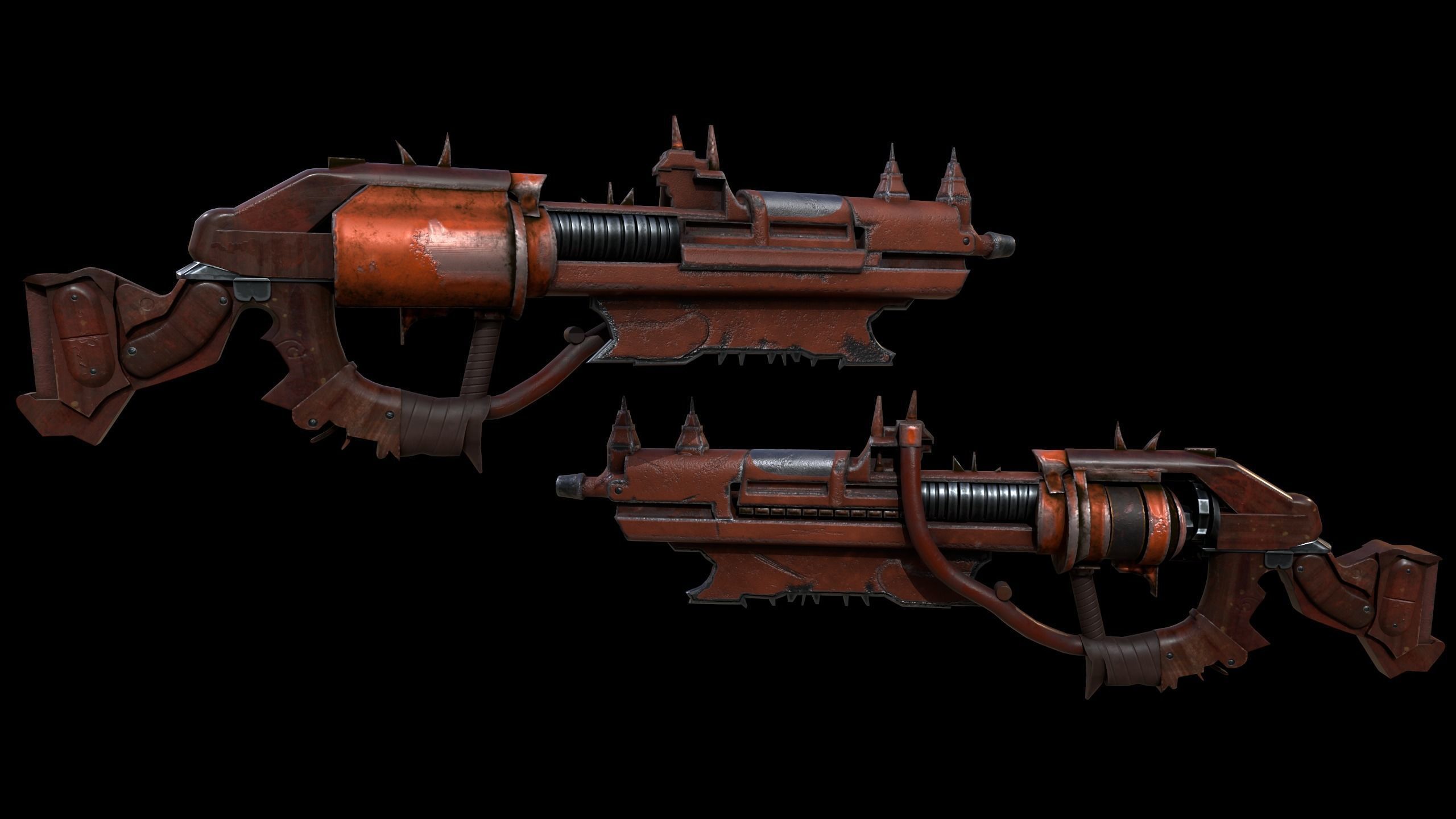 3D model Post-Apocalyptic Gun VR / AR / low-poly | CGTrader
