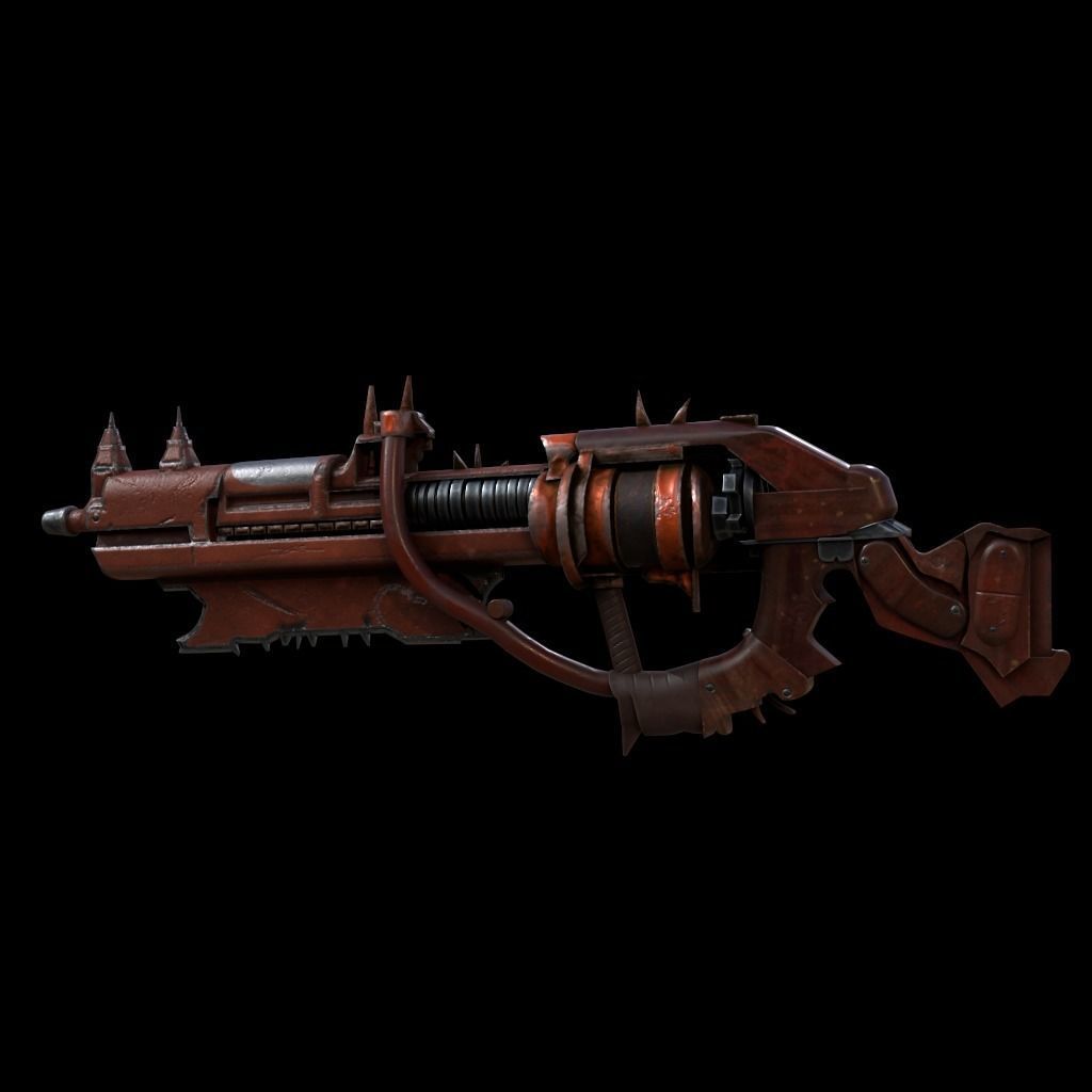 3D model Post-Apocalyptic Gun VR / AR / low-poly | CGTrader