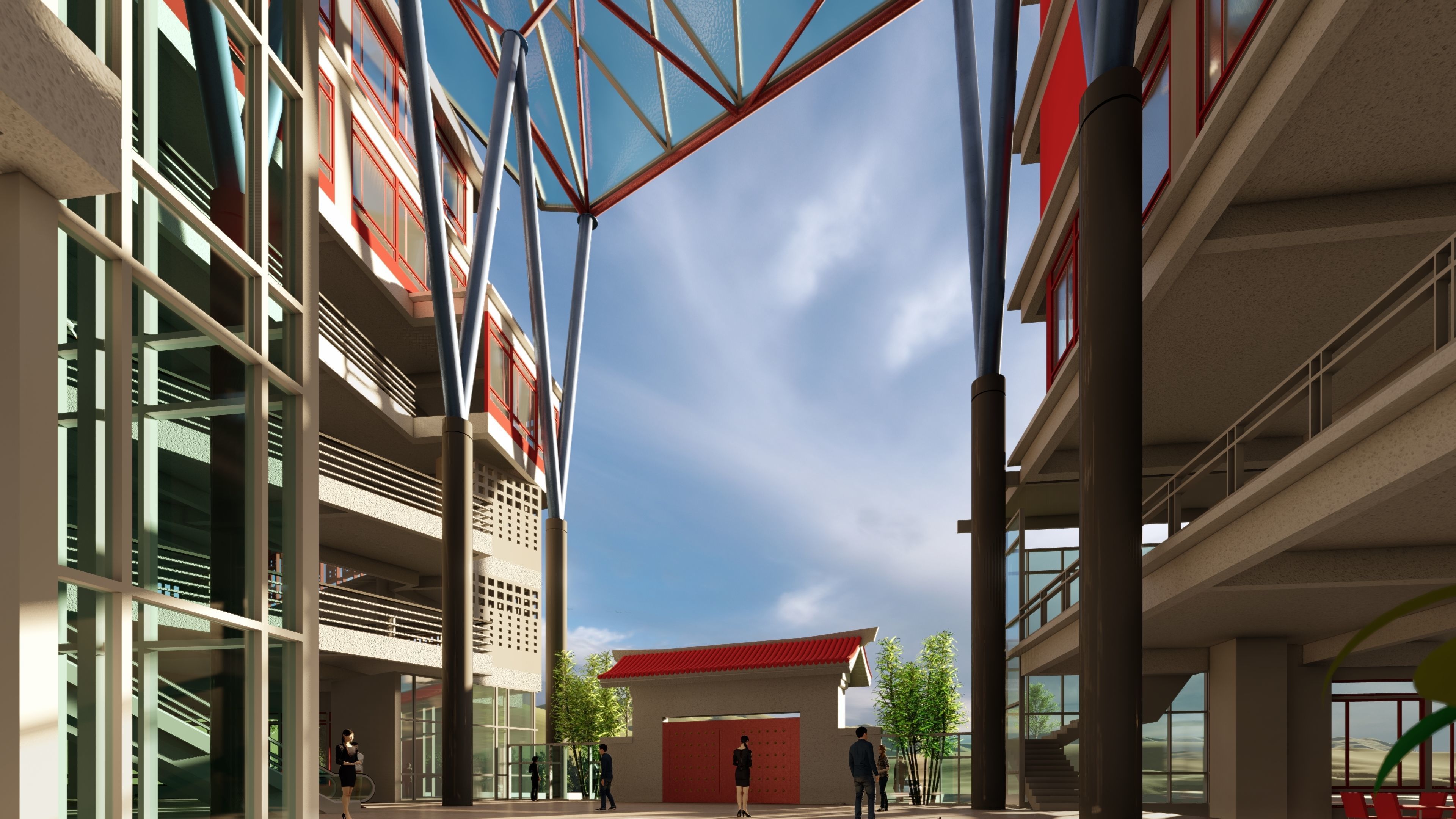 Complex community 3D model | CGTrader