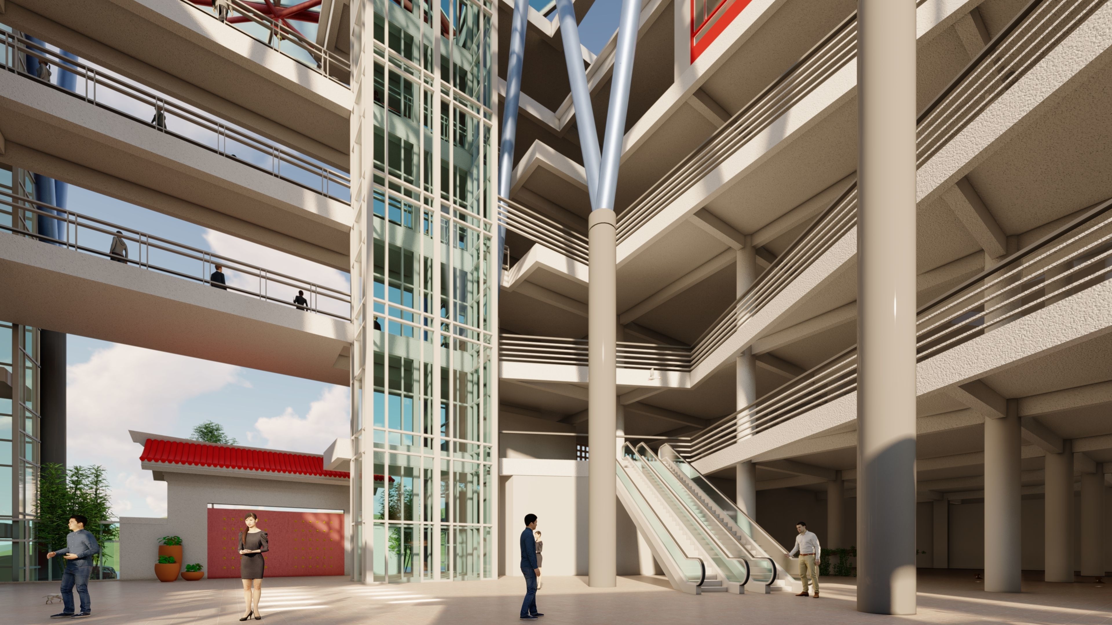 Complex community 3D model | CGTrader