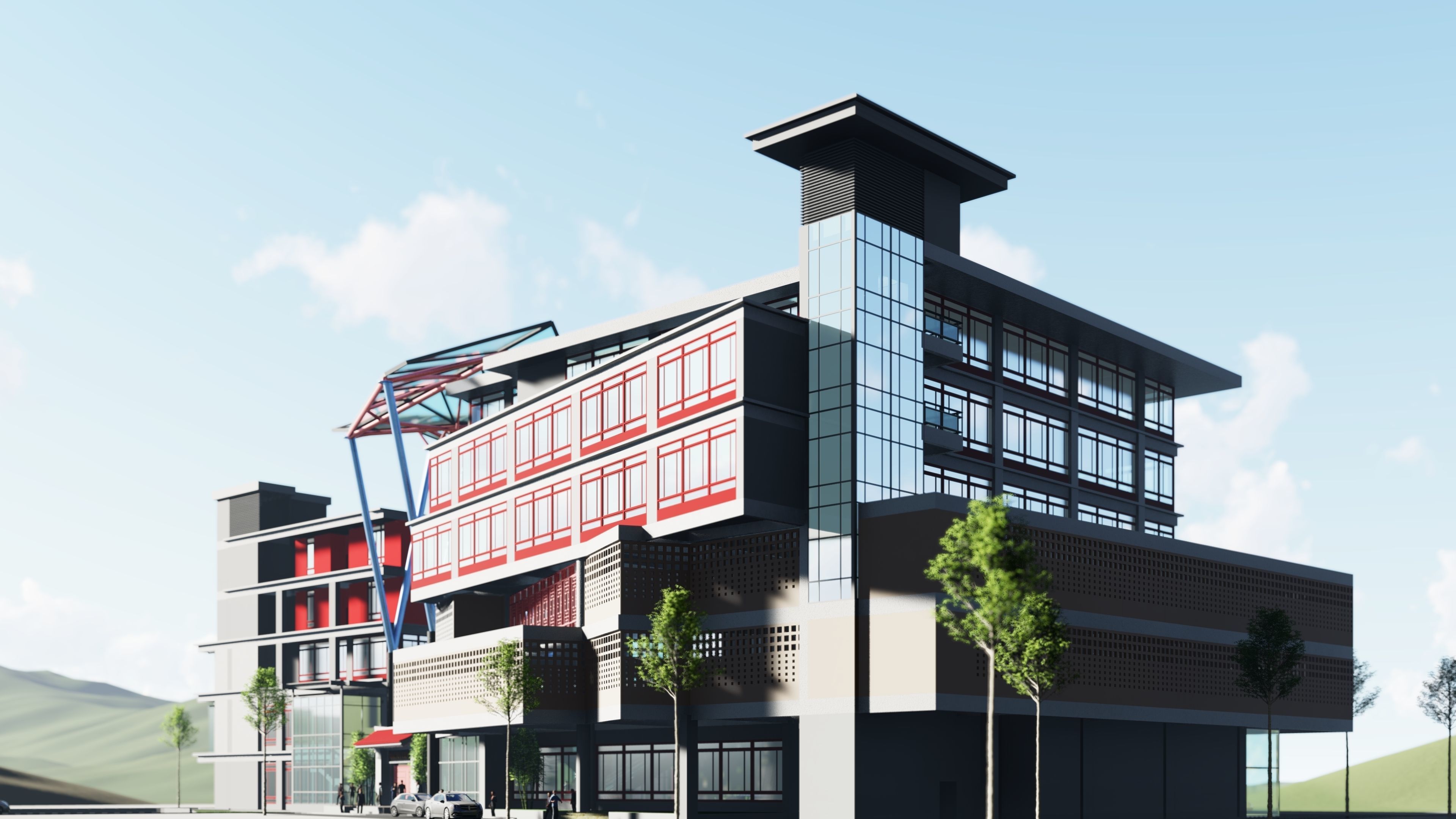 Complex community 3D model | CGTrader