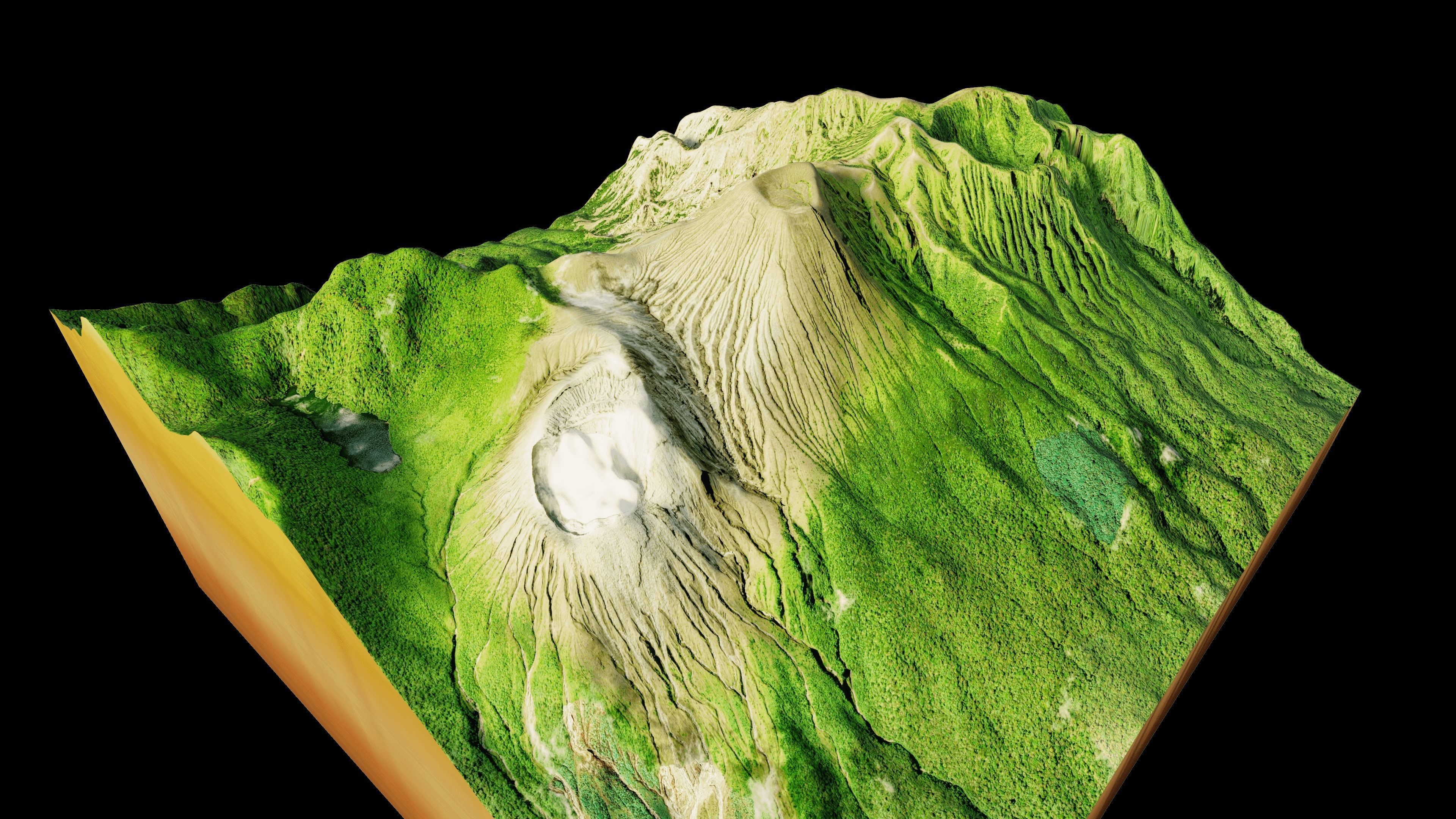 Rincon de la Vieja Volcano 3d Terrain 3D model | CGTrader