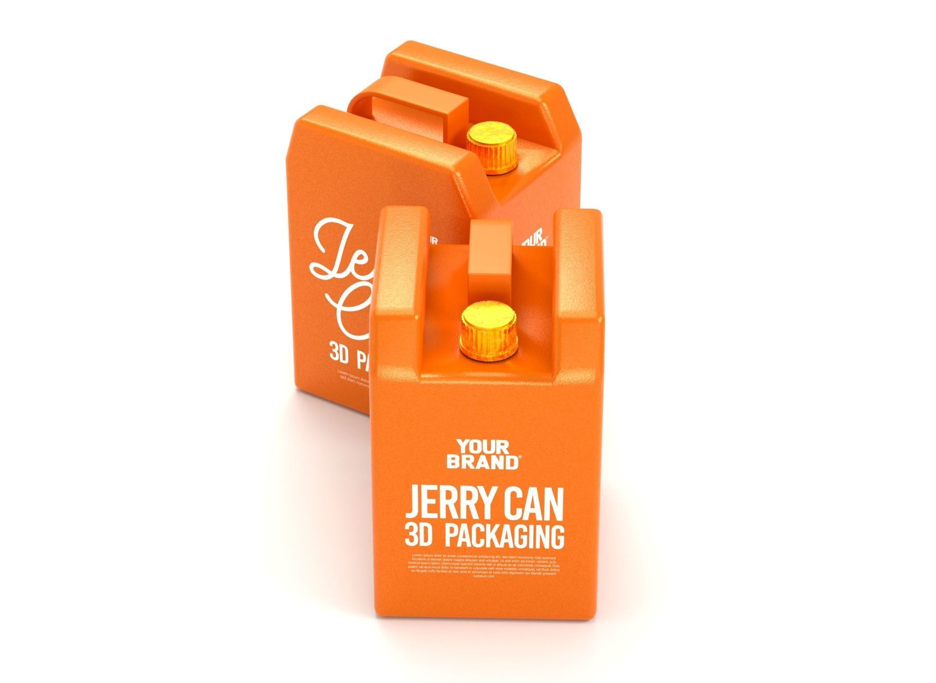 Jerrycan Packaging free 3D model | CGTrader