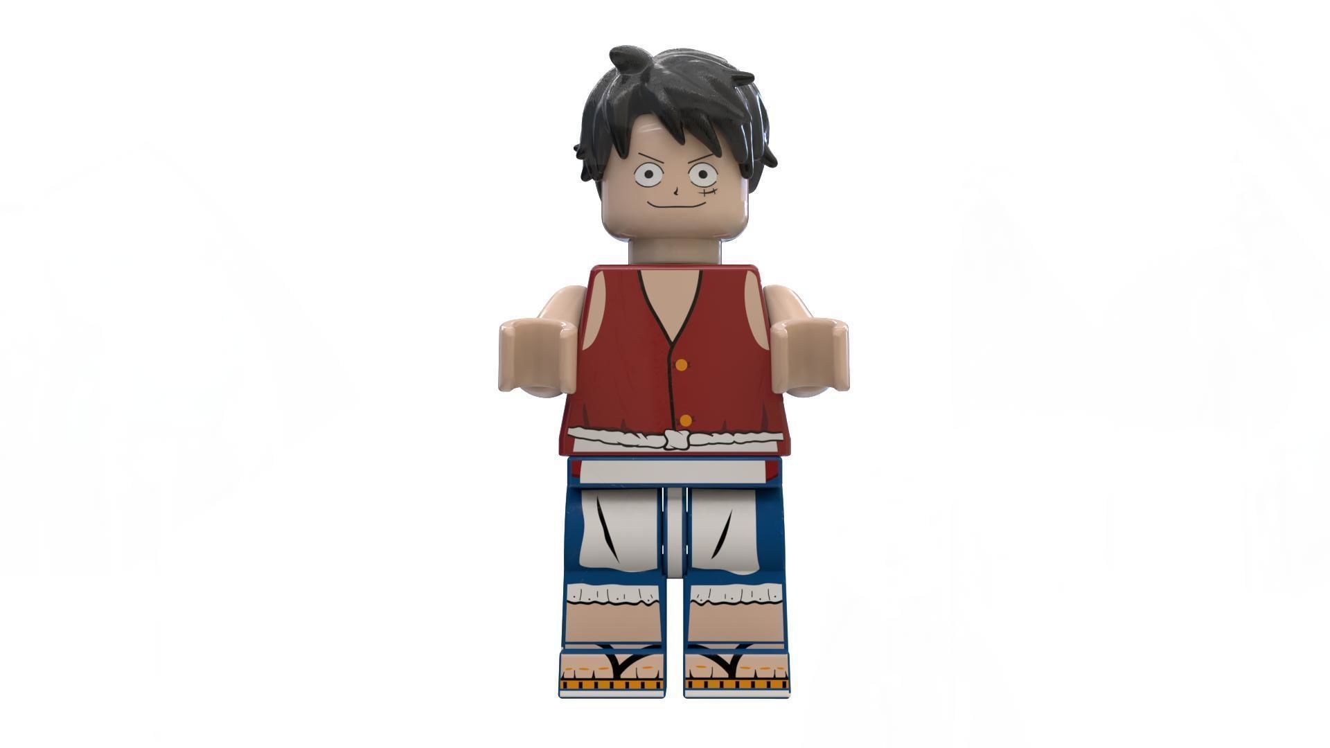 3D model Lego Luffy Minifigure VR / AR / low-poly | CGTrader