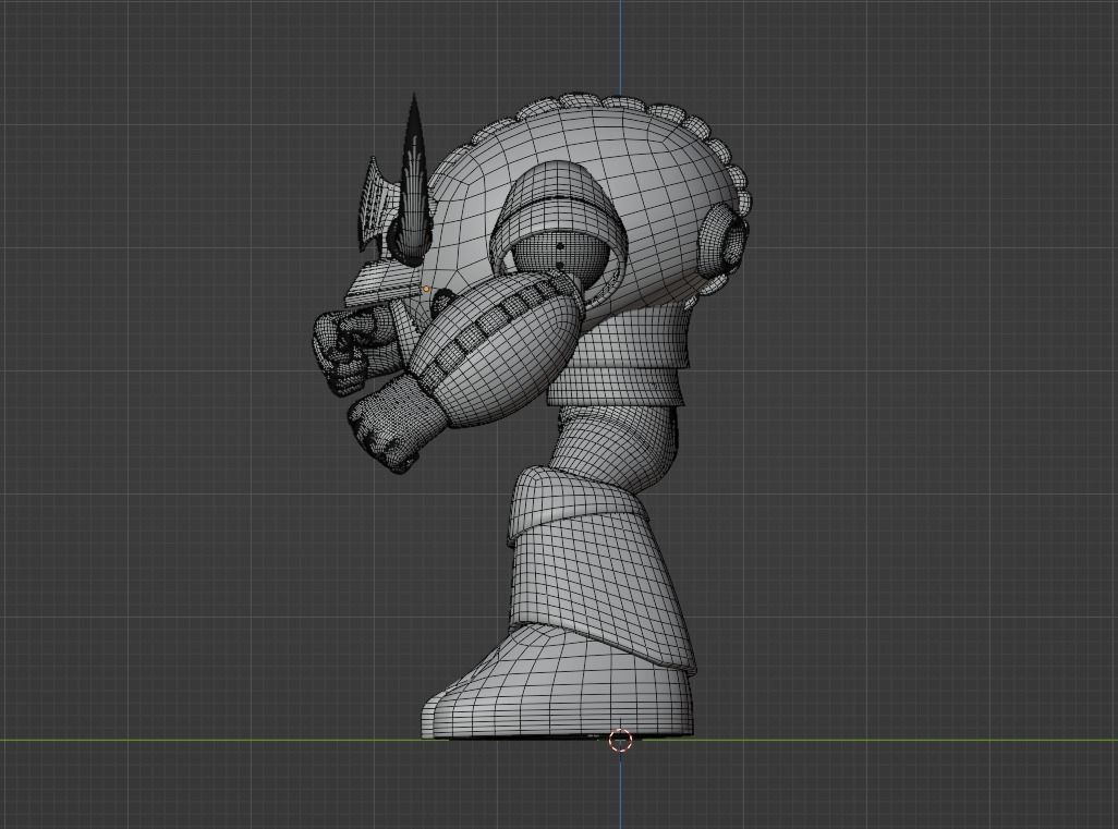 Uranus Mega Man V 3D model rigged | CGTrader