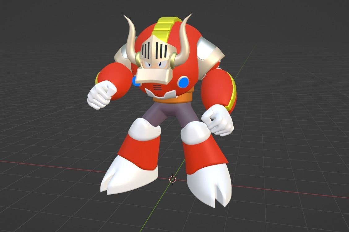 Uranus Mega Man V 3D model rigged | CGTrader