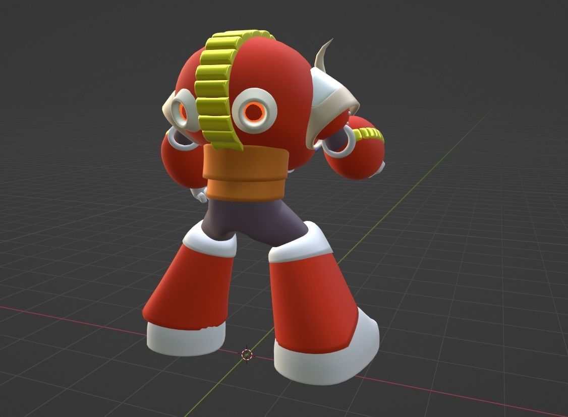 Uranus Mega Man V 3D model rigged | CGTrader