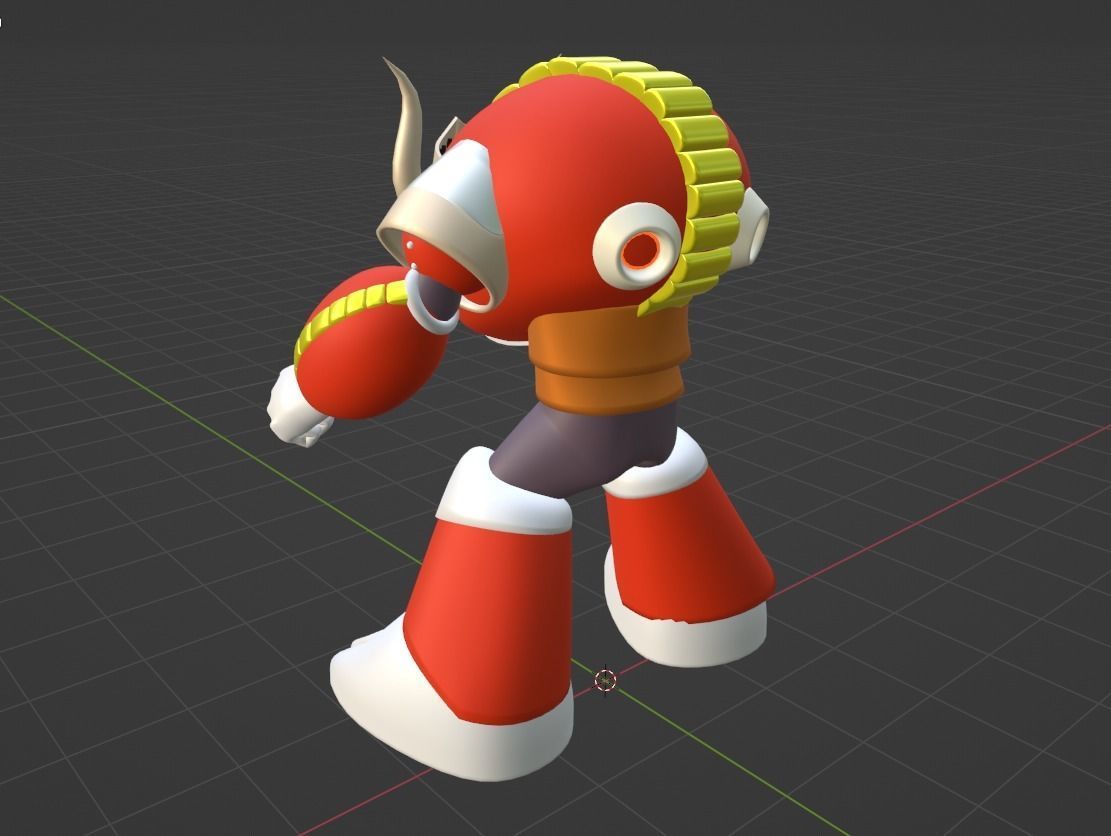 Uranus Mega Man V 3D model rigged | CGTrader