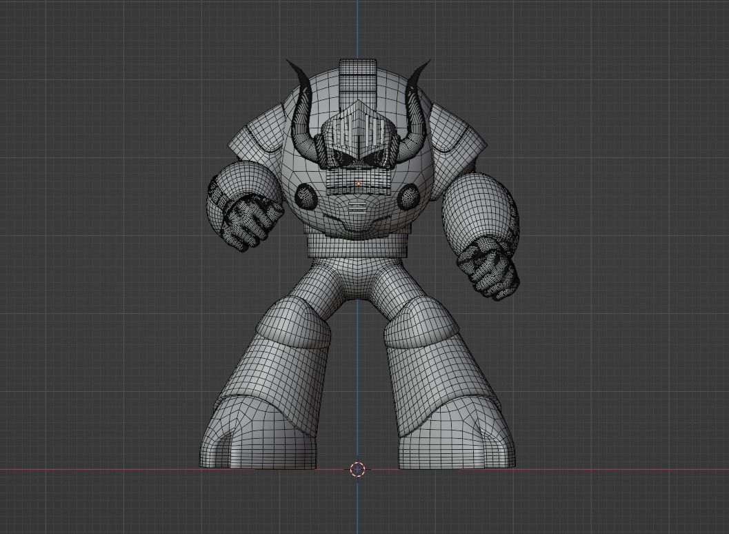 Uranus Mega Man V 3D model rigged | CGTrader