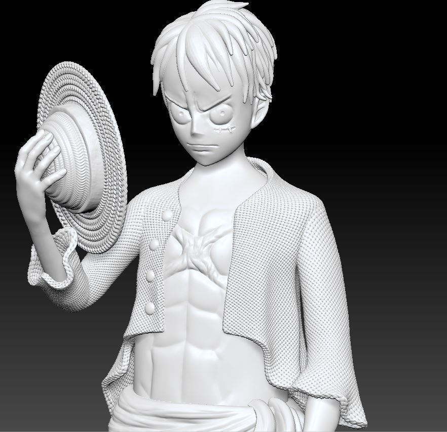 Luffy - One Piece 3D model 3D printable | CGTrader