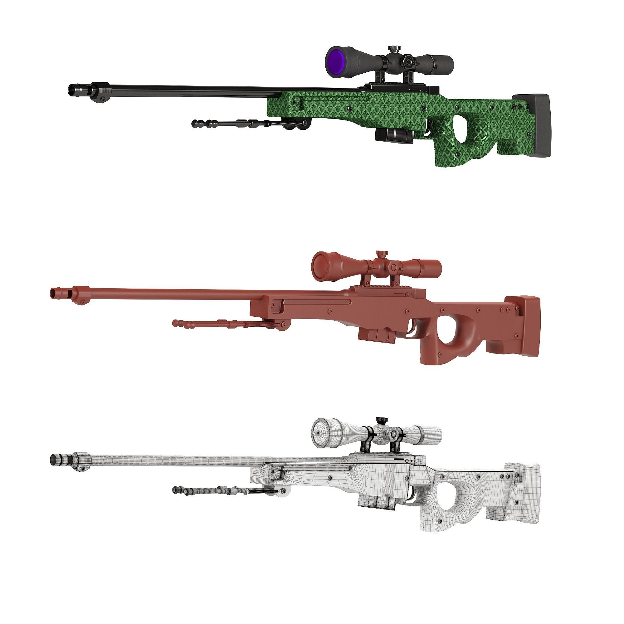 AWP 001 3D model | CGTrader