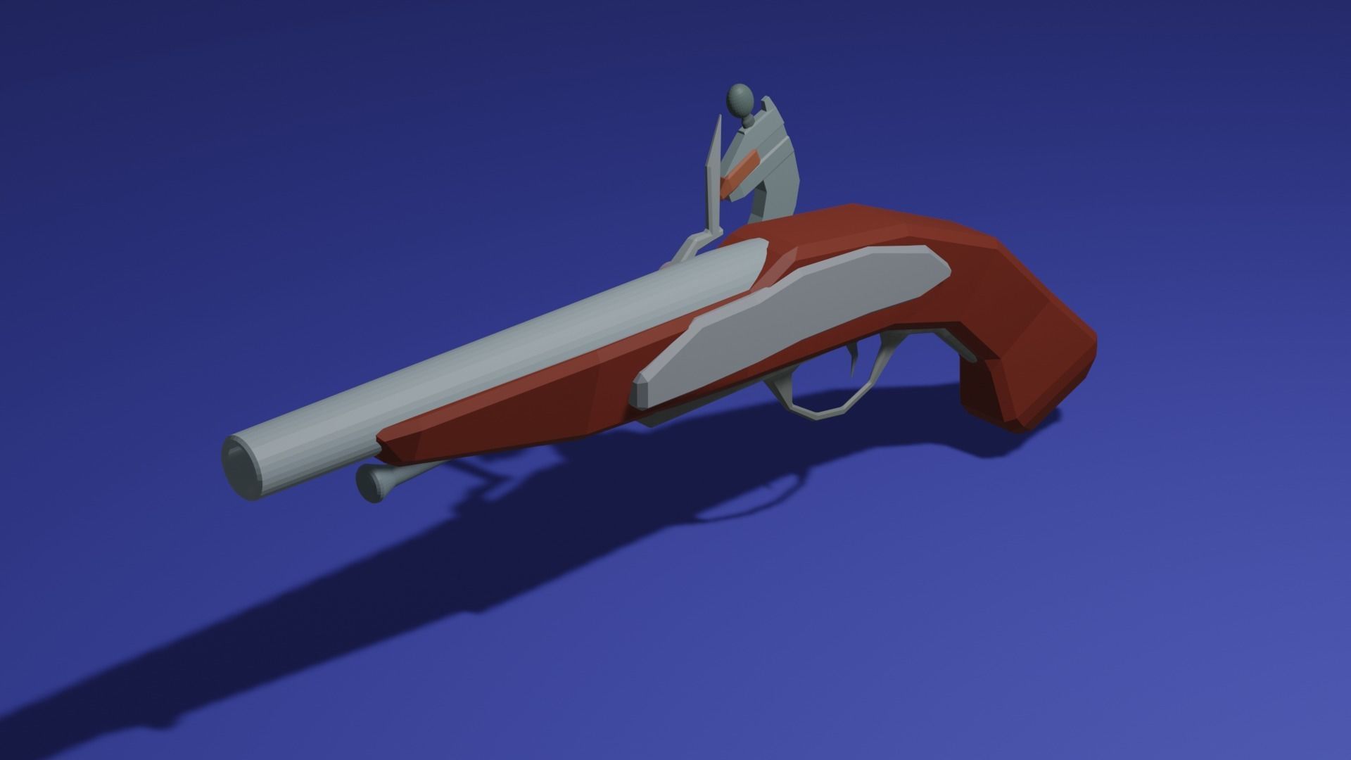 3D model low poly Flintlock VR / AR / low-poly | CGTrader