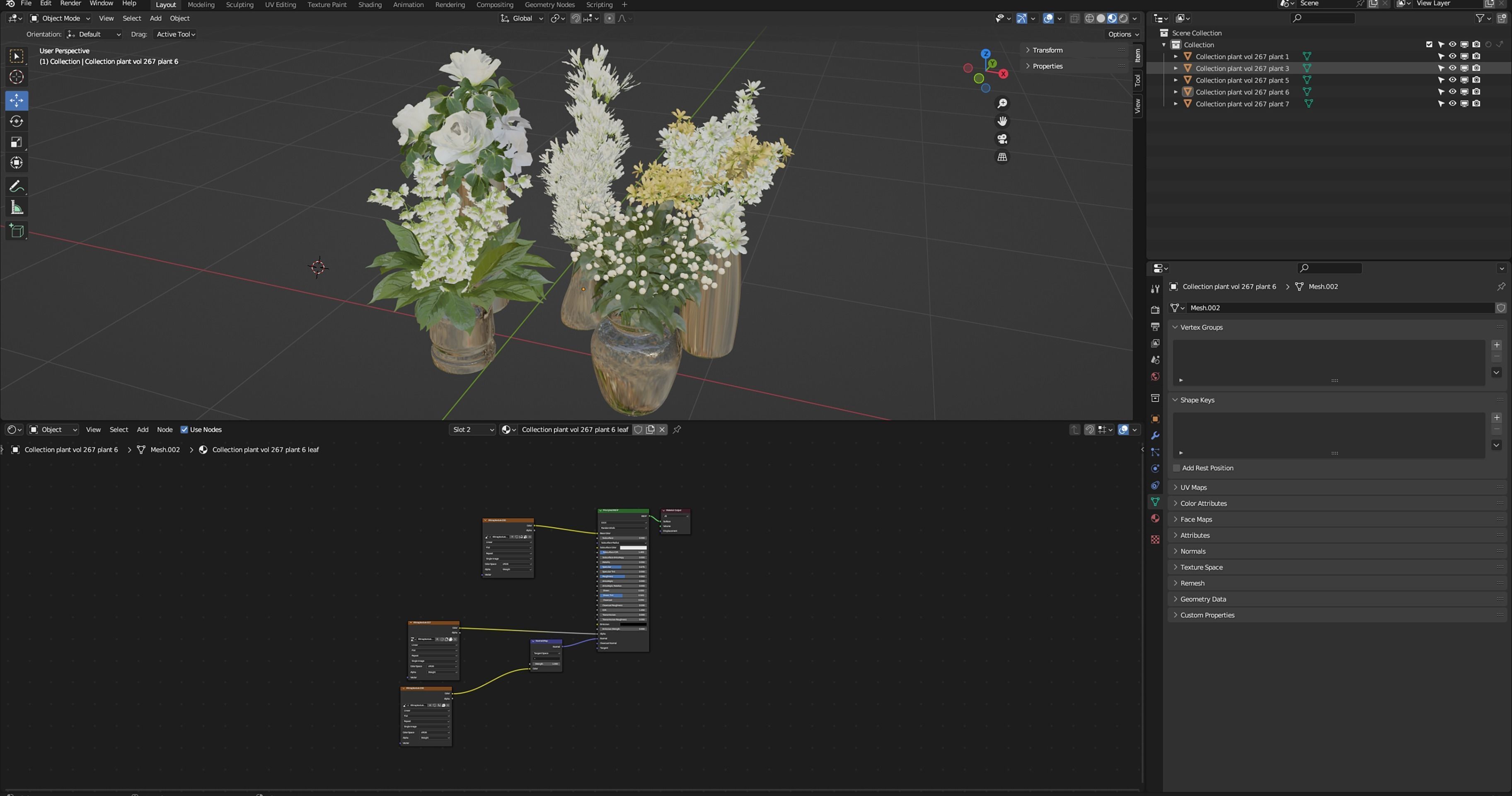 Collection plant vol 267 - blender model 3D model | CGTrader