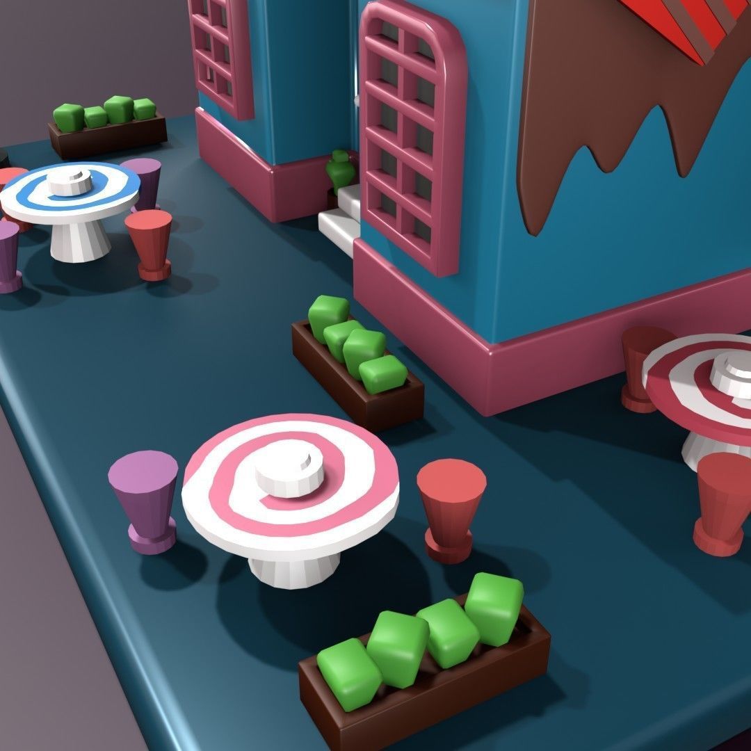 3D model candy shop VR / AR / low-poly | CGTrader