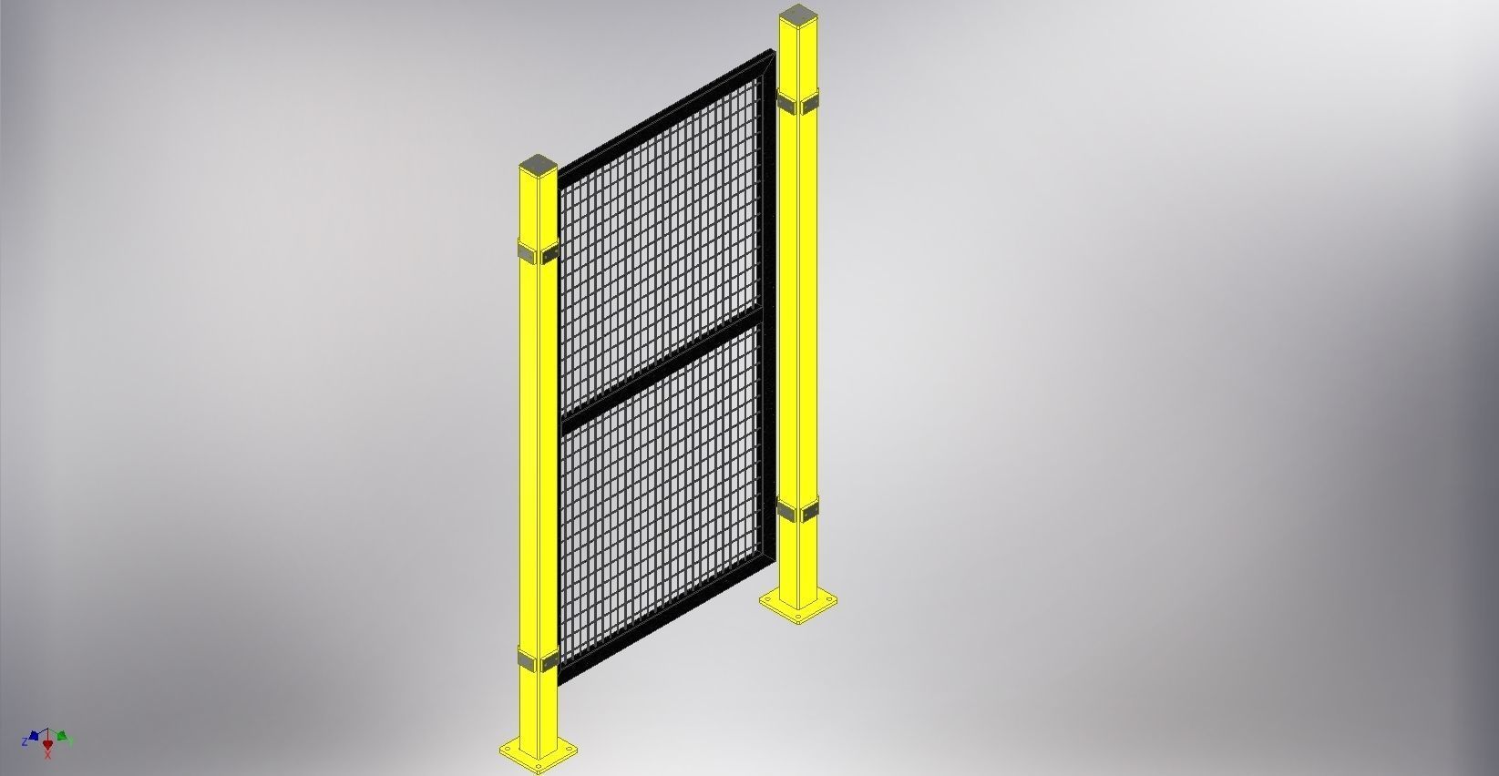 26349-SAFETY FENCE 1 UNIT 3D model | CGTrader