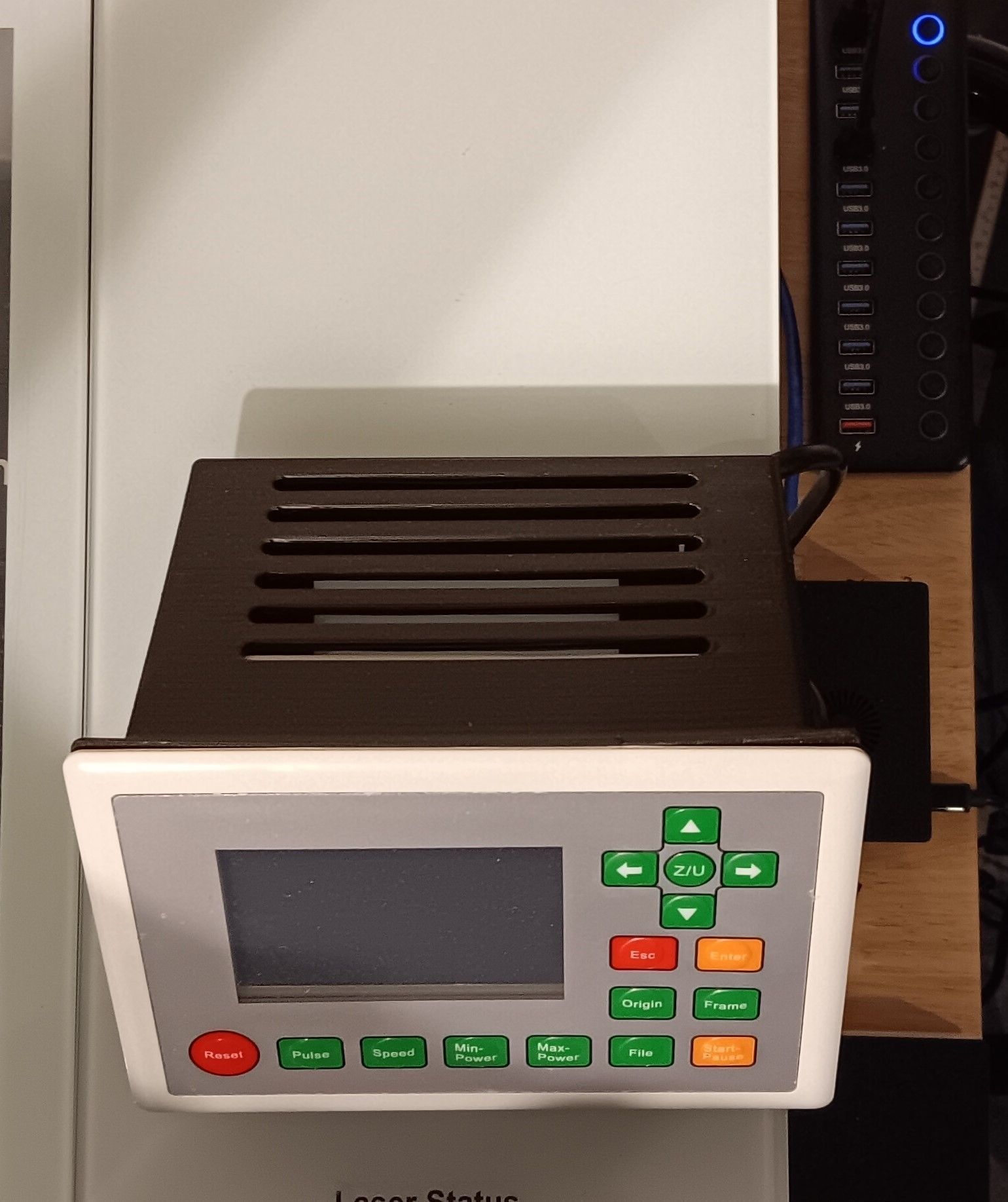 Cloudray Ruida 6442S Panel Mount 03 free 3D model 3D printable | CGTrader