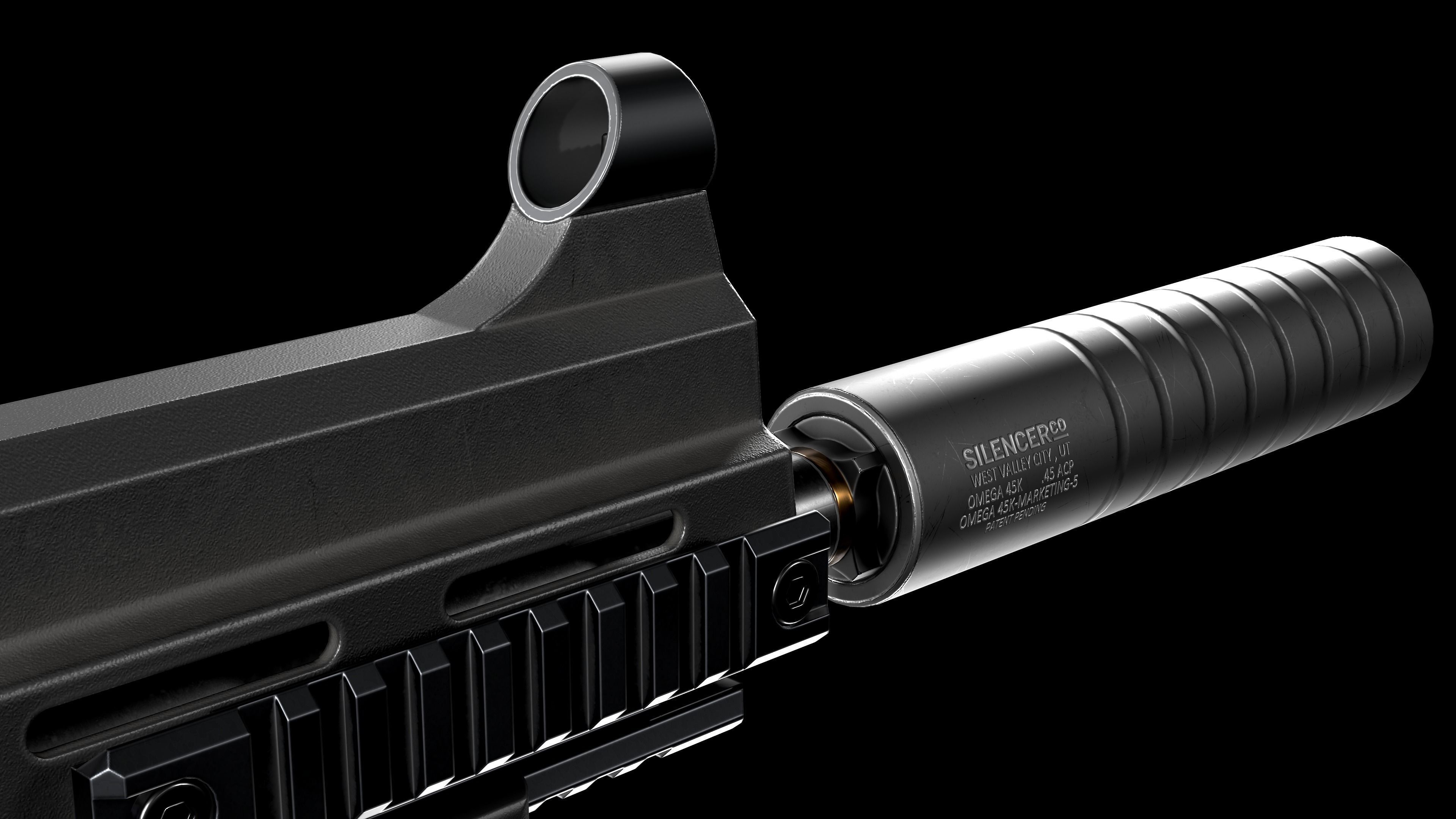 3D model Tactical SMG Heckler and Koch UMP 45 ACP VR / AR / low-poly ...