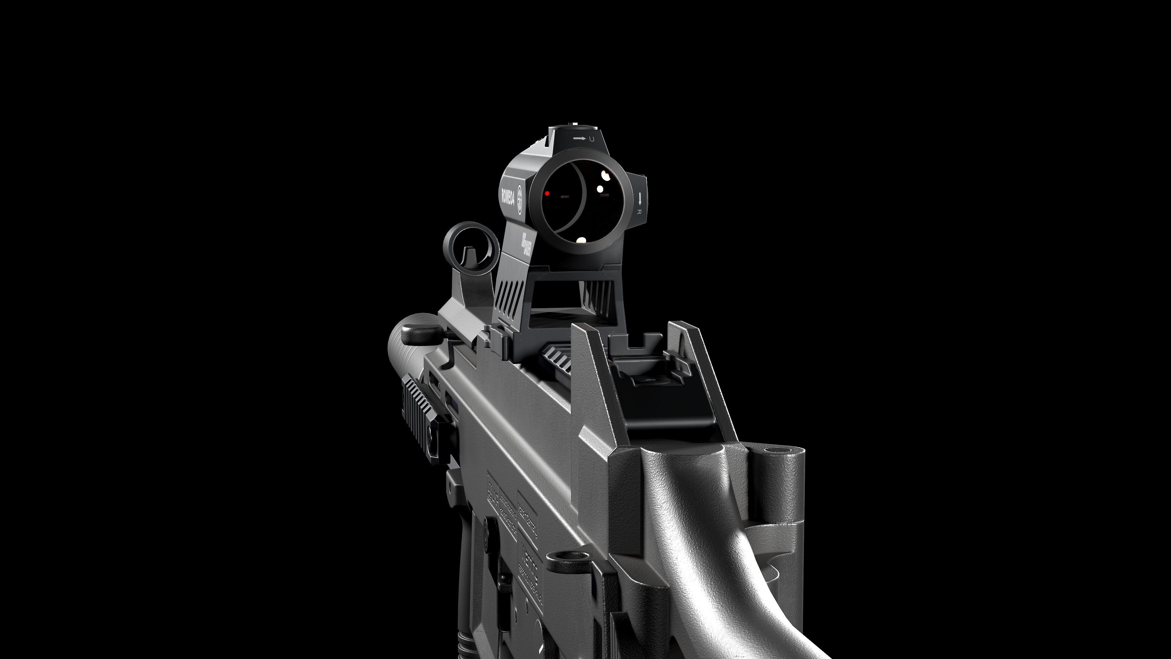 3D model Tactical SMG Heckler and Koch UMP 45 ACP VR / AR / low-poly ...