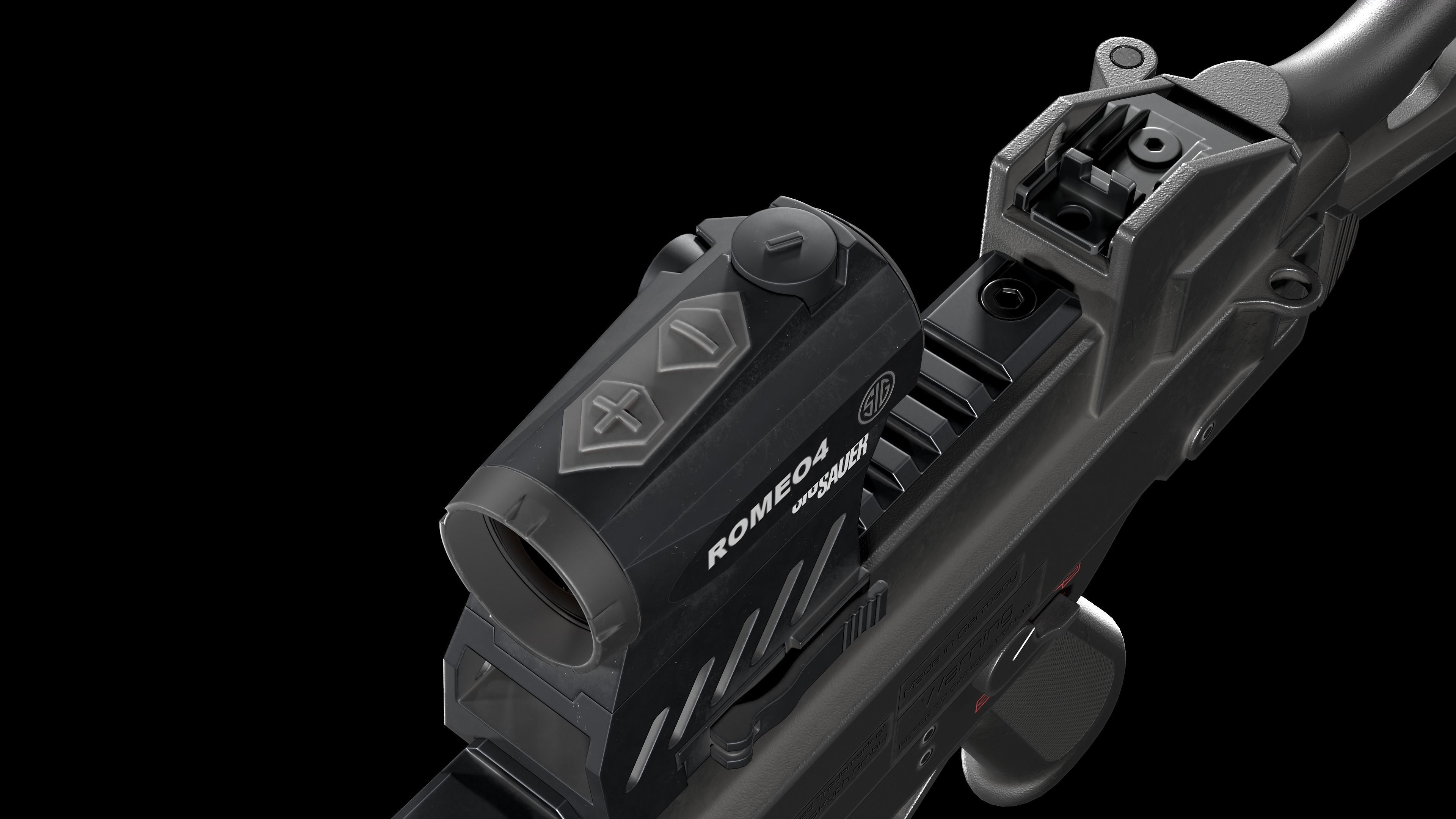 3D model Tactical SMG Heckler and Koch UMP 45 ACP VR / AR / low-poly ...