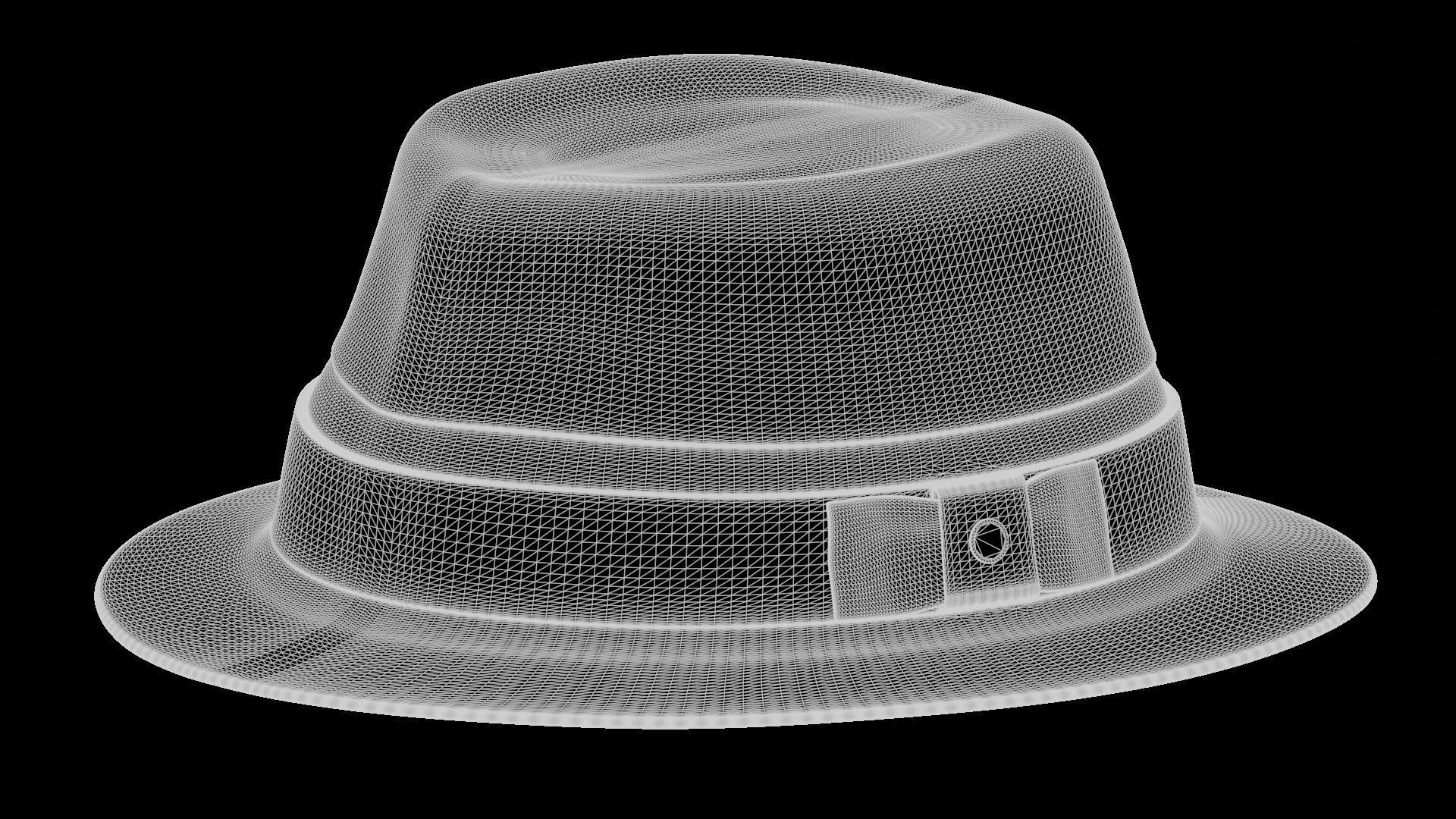 Fedora Vintage Hat Model 3D model | CGTrader
