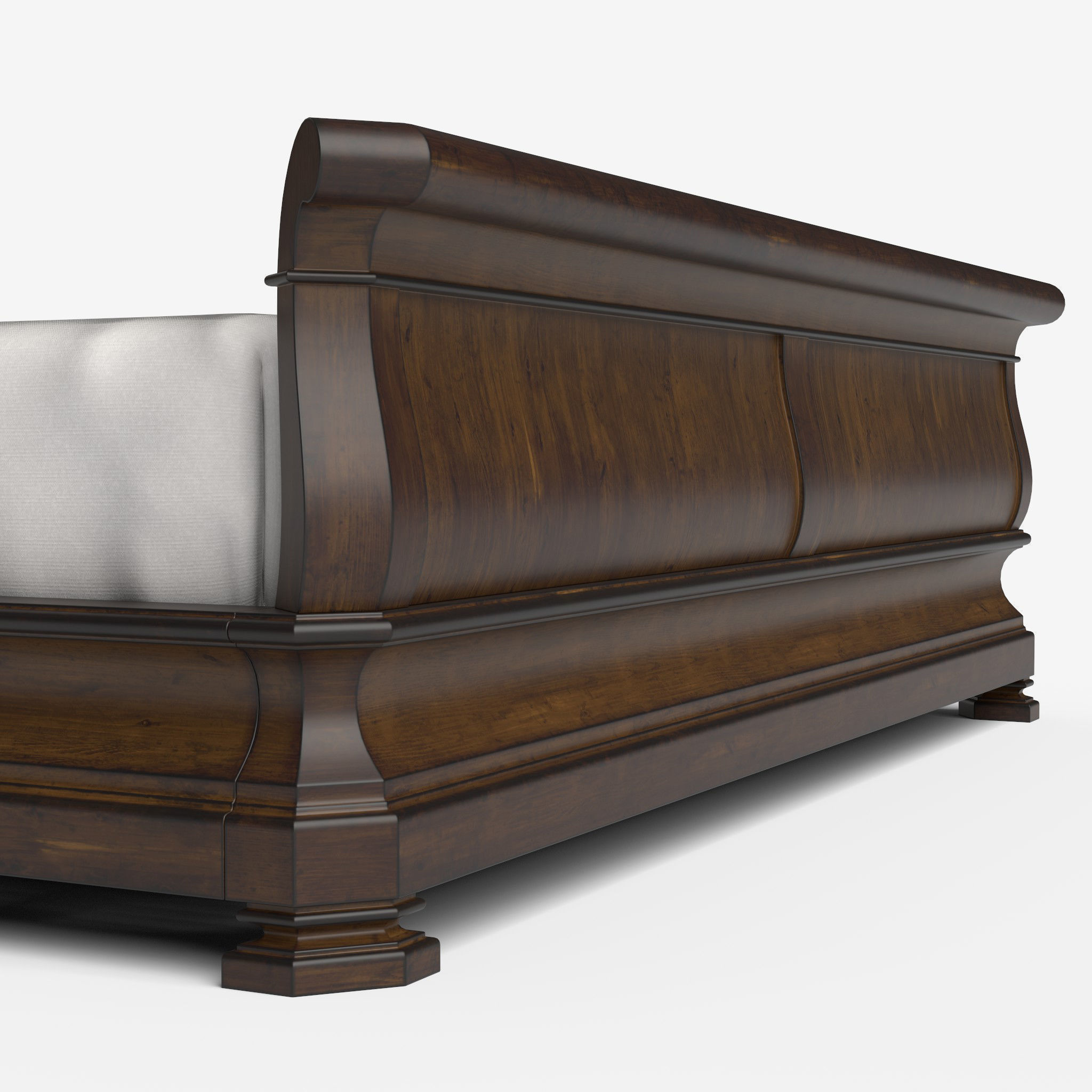 3D model Bedroom Louie Ps Queen Sleigh Bed at Rider Furniture AR VR ...