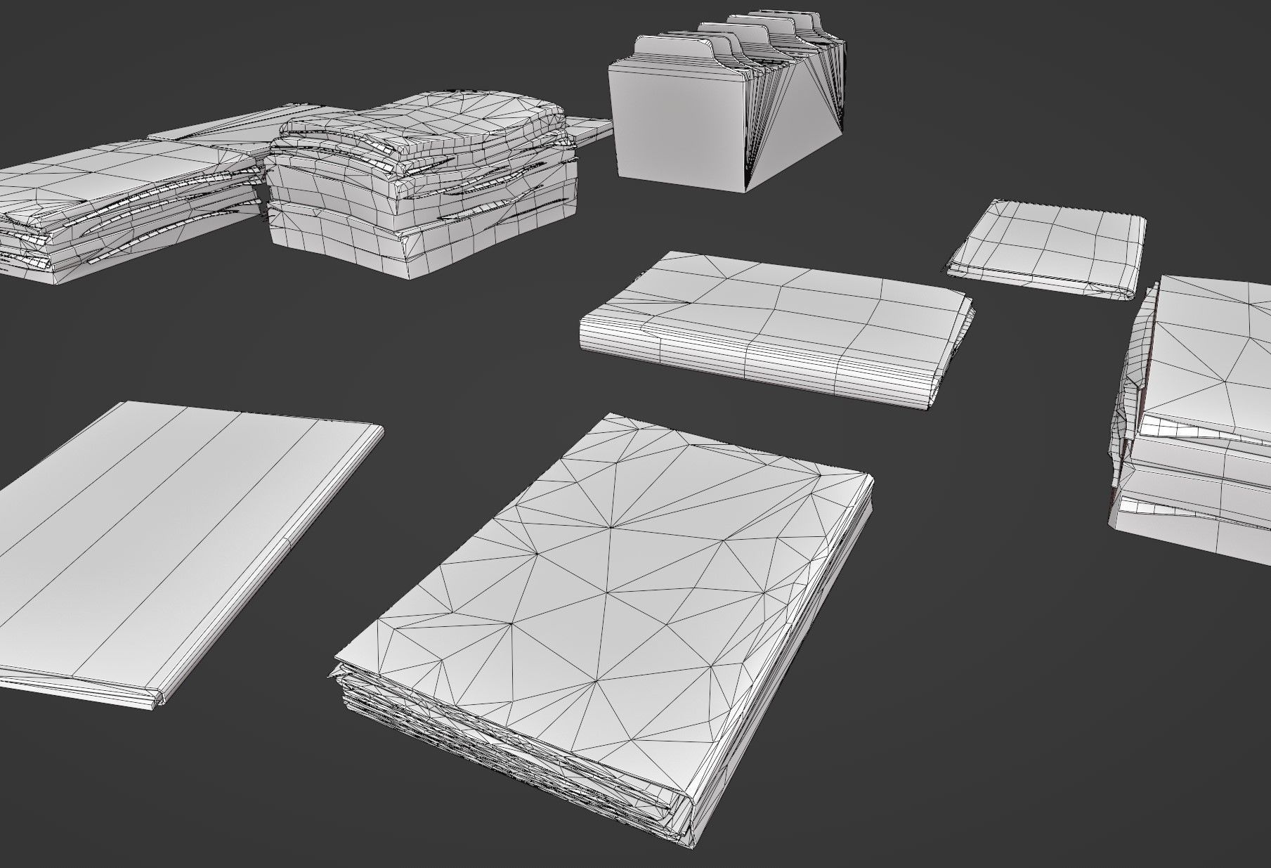 3D model Paper stuff pack VR / AR / low-poly | CGTrader