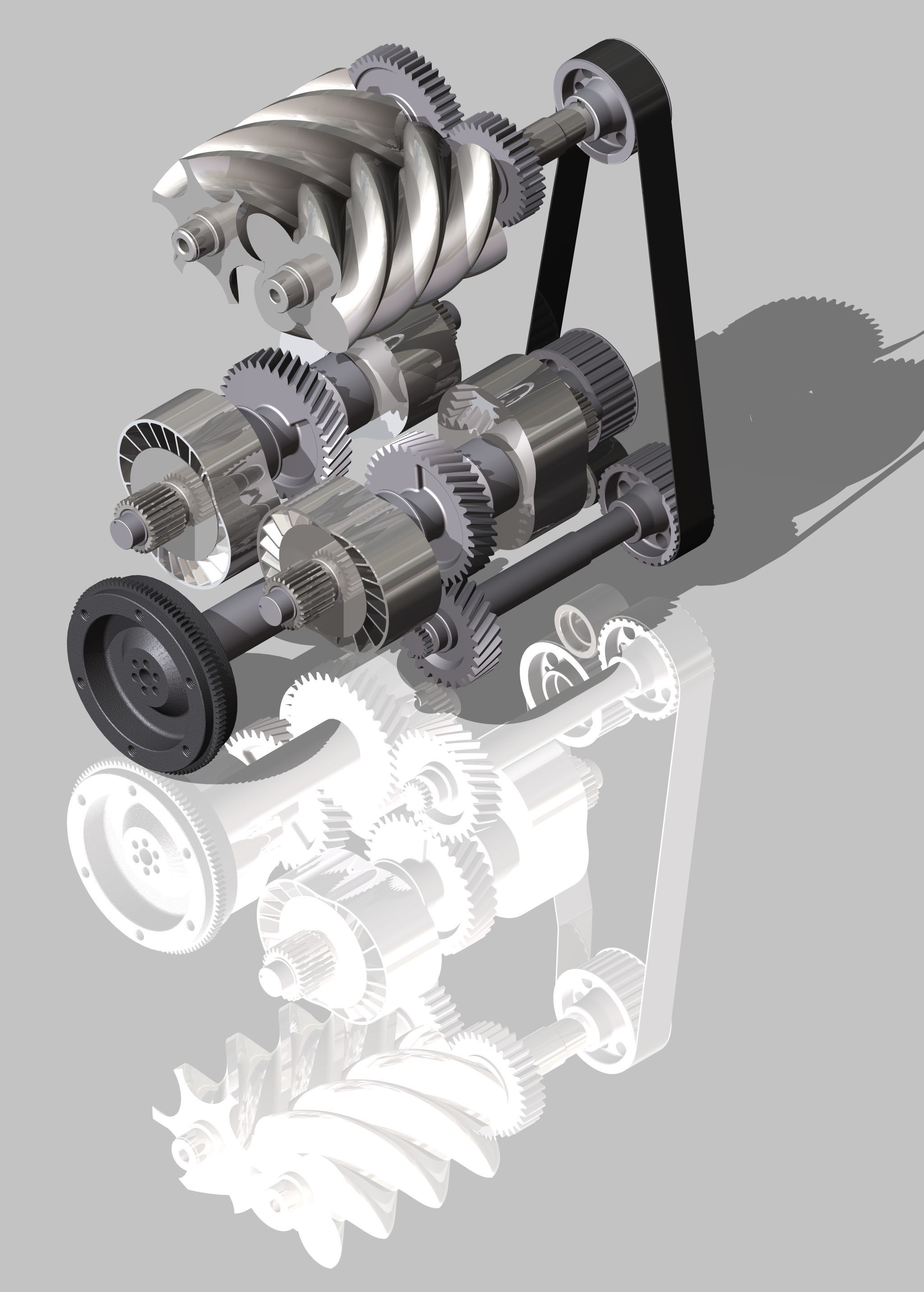 Rotary engine 3D model 3D printable | CGTrader
