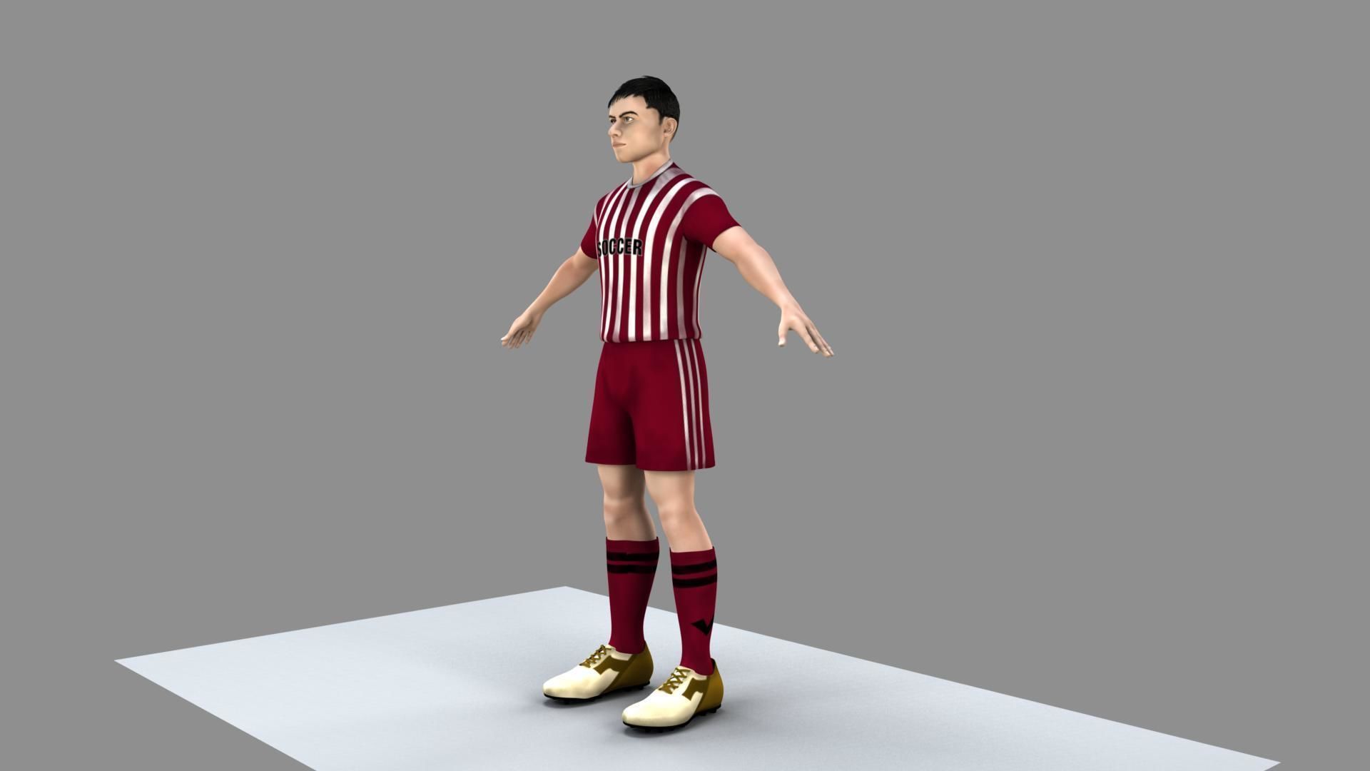 Soccer Player 3D model | CGTrader