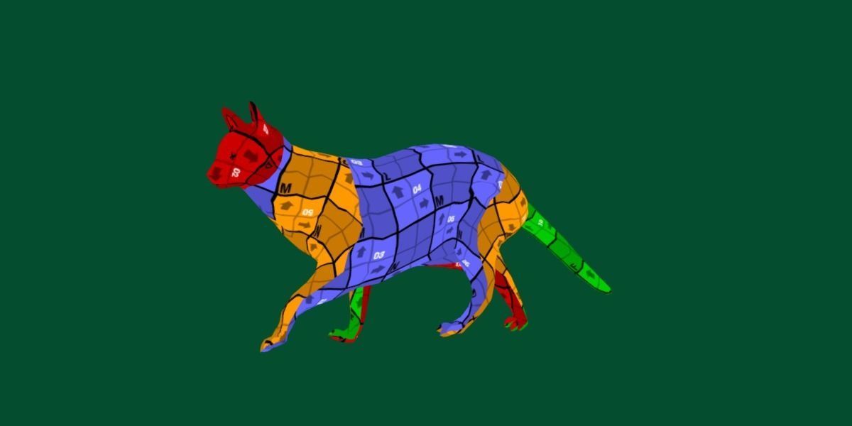 Calico Cat 3D model animated rigged | CGTrader