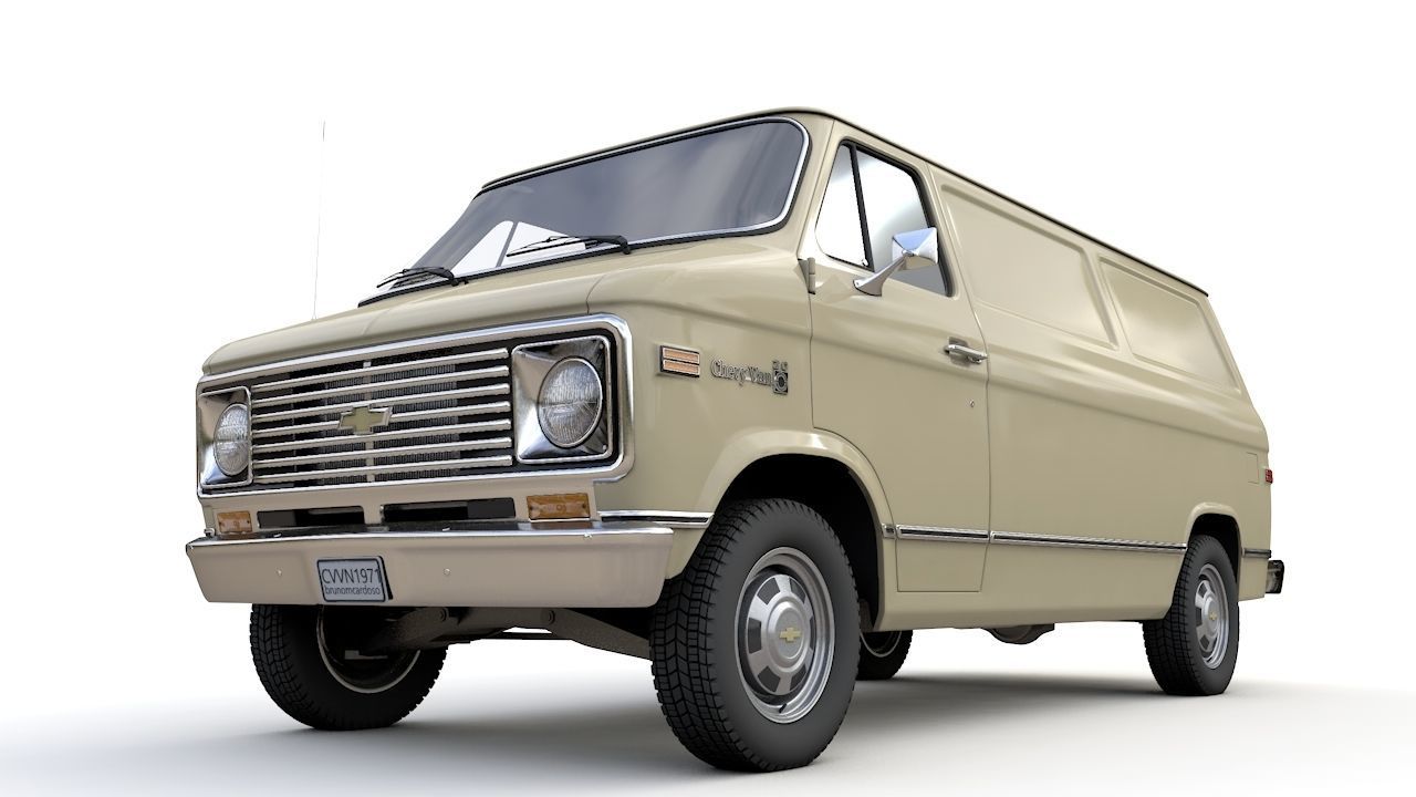 Chevy Van 1971 3D model | CGTrader