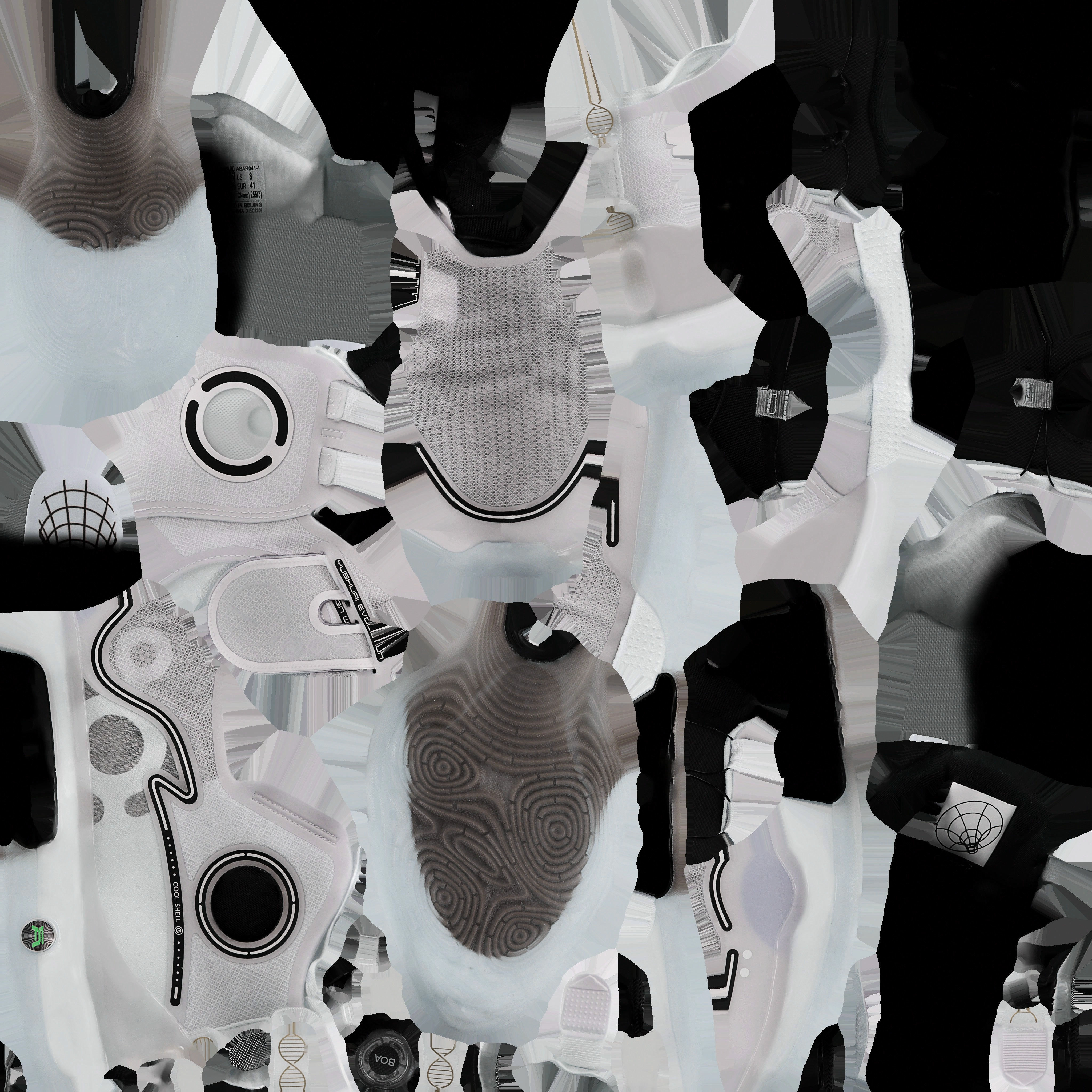 cyberpunk techwear sneaker trainer scifi future sneaker 45 3D model ...