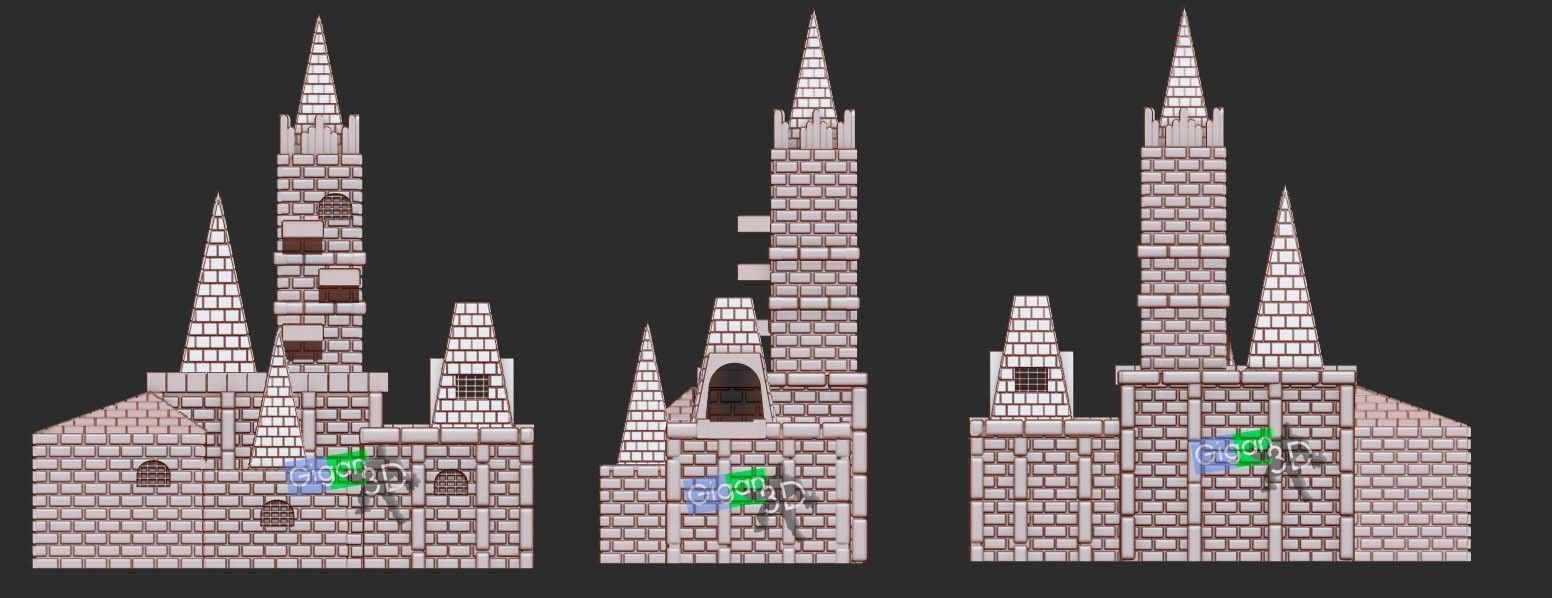 SUPER SMASH BROSS CASTLE 3D model 3D printable | CGTrader