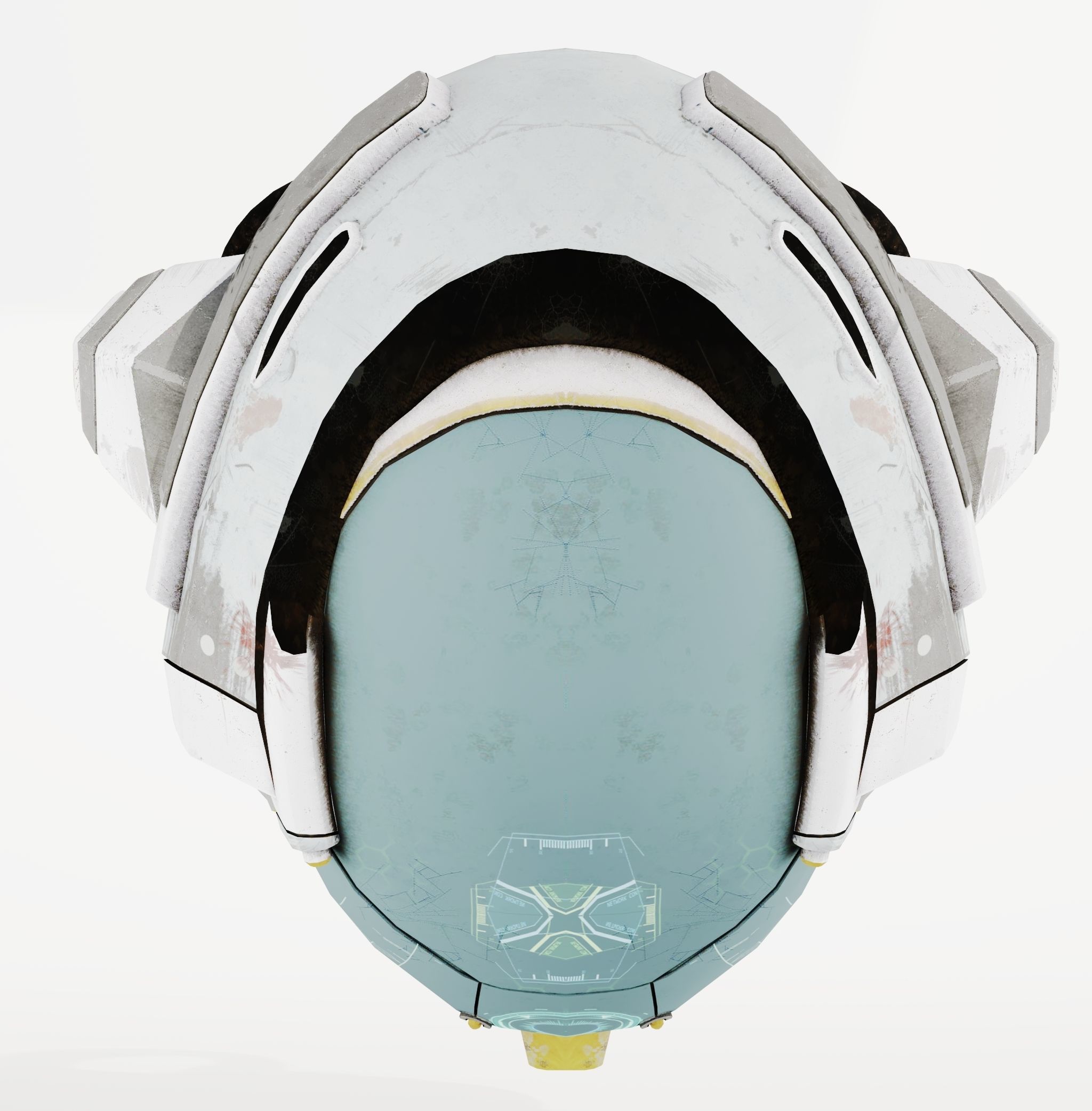 3D model Damaged Science fiction helmet VR / AR / low-poly | CGTrader