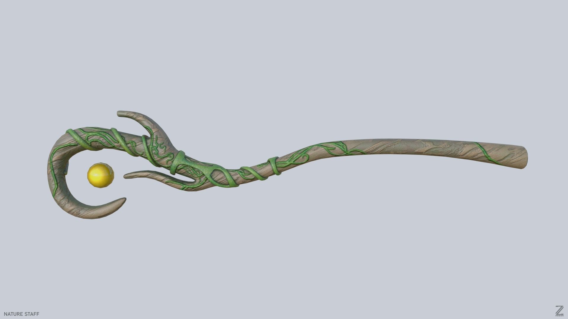 3D model Nature staff VR / AR / low-poly | CGTrader
