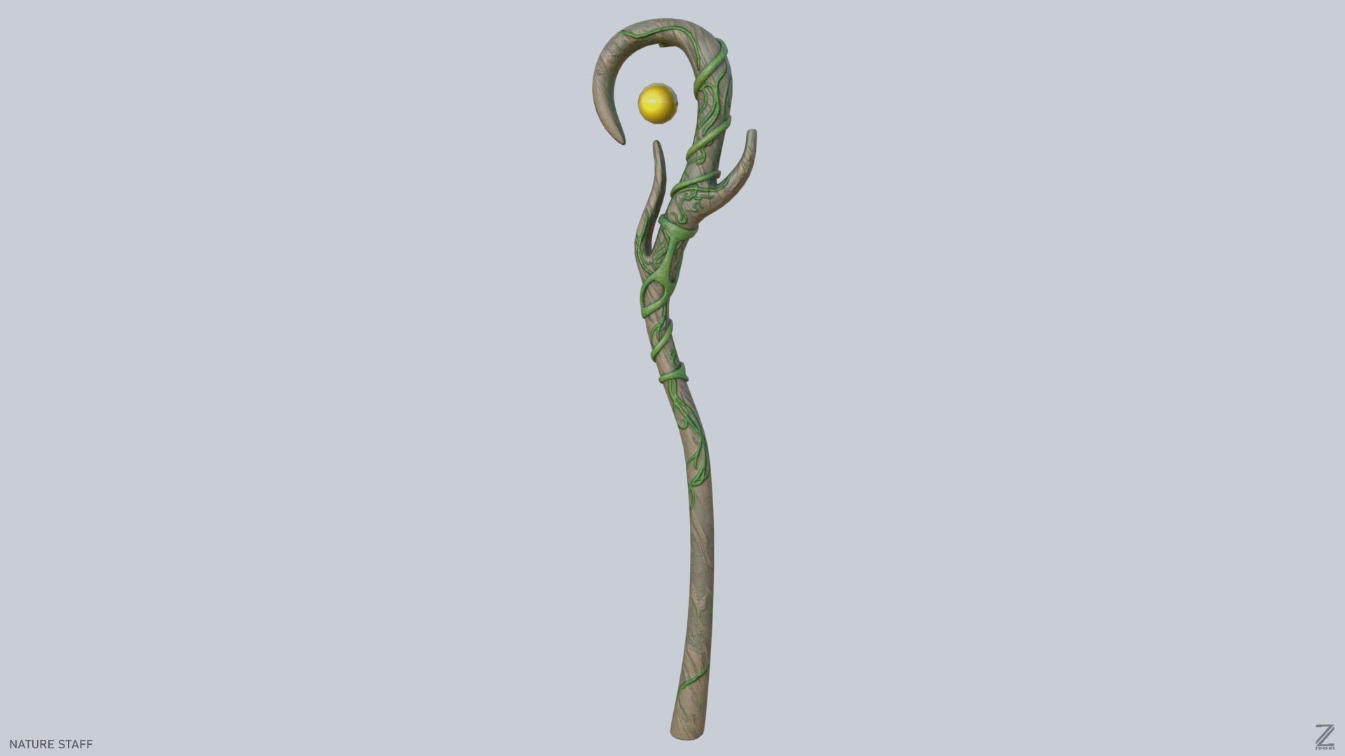 3D model Nature staff VR / AR / low-poly | CGTrader