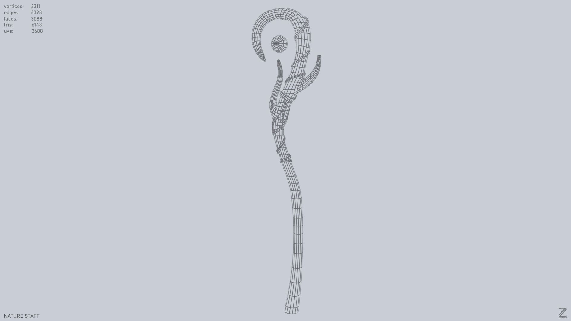 3D model Nature staff VR / AR / low-poly | CGTrader