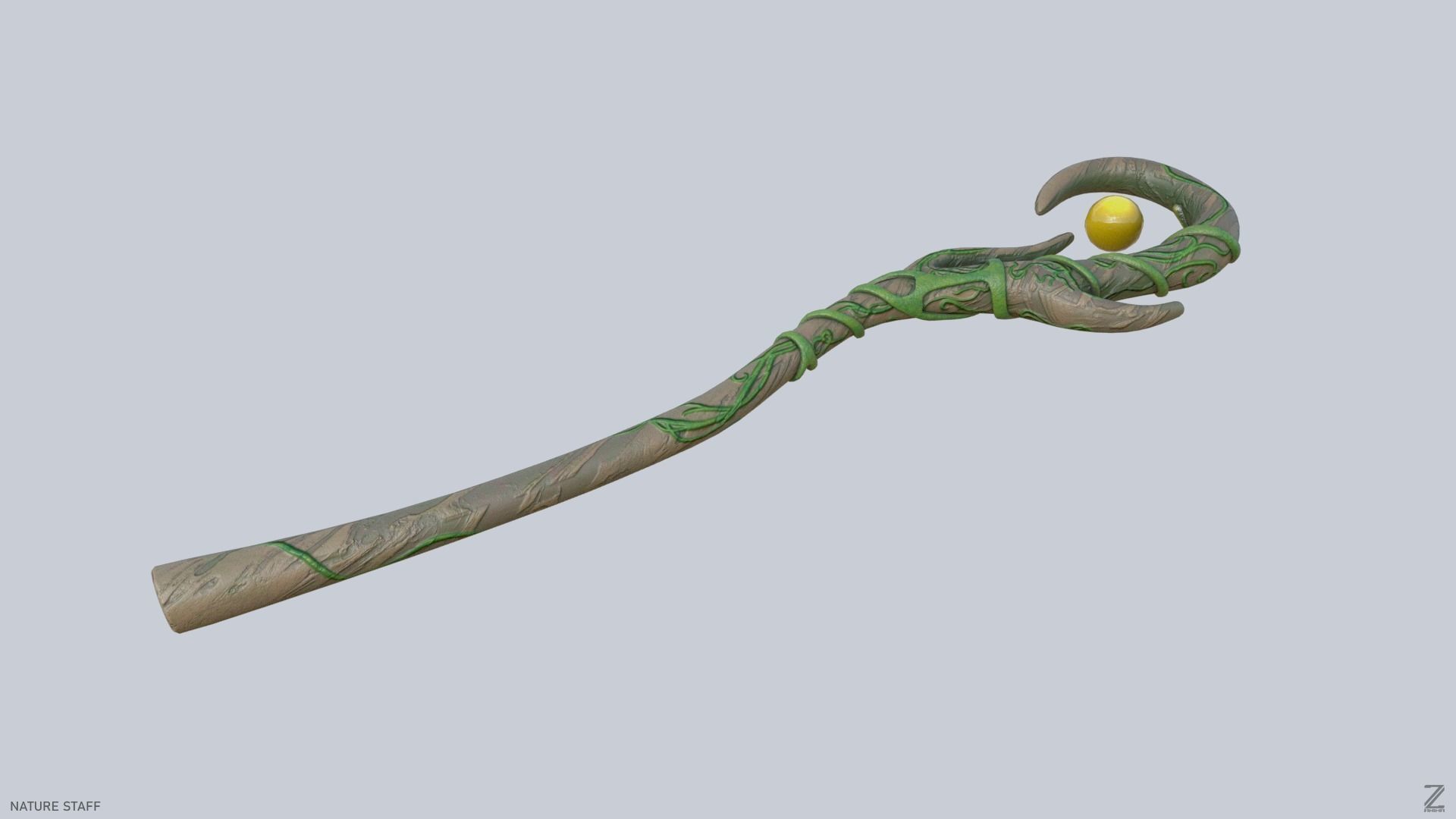 3D model Nature staff VR / AR / low-poly | CGTrader