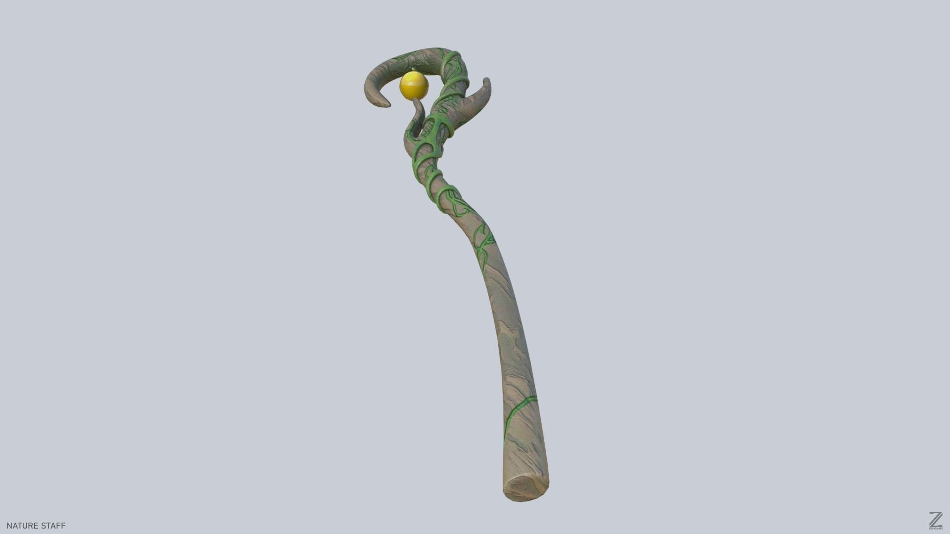 3D model Nature staff VR / AR / low-poly | CGTrader