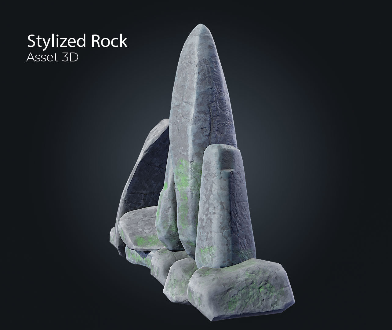 Stylized Rock V1 free VR / AR / low-poly 3D model | CGTrader