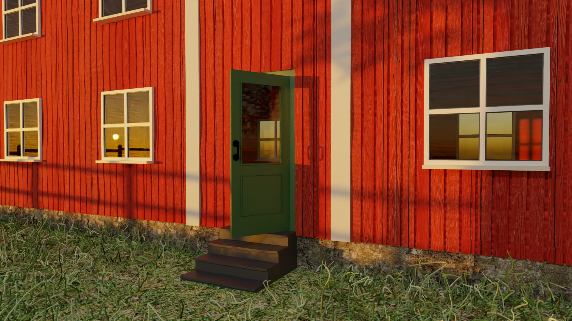 Old Swedish Allmoge House 3D model | CGTrader