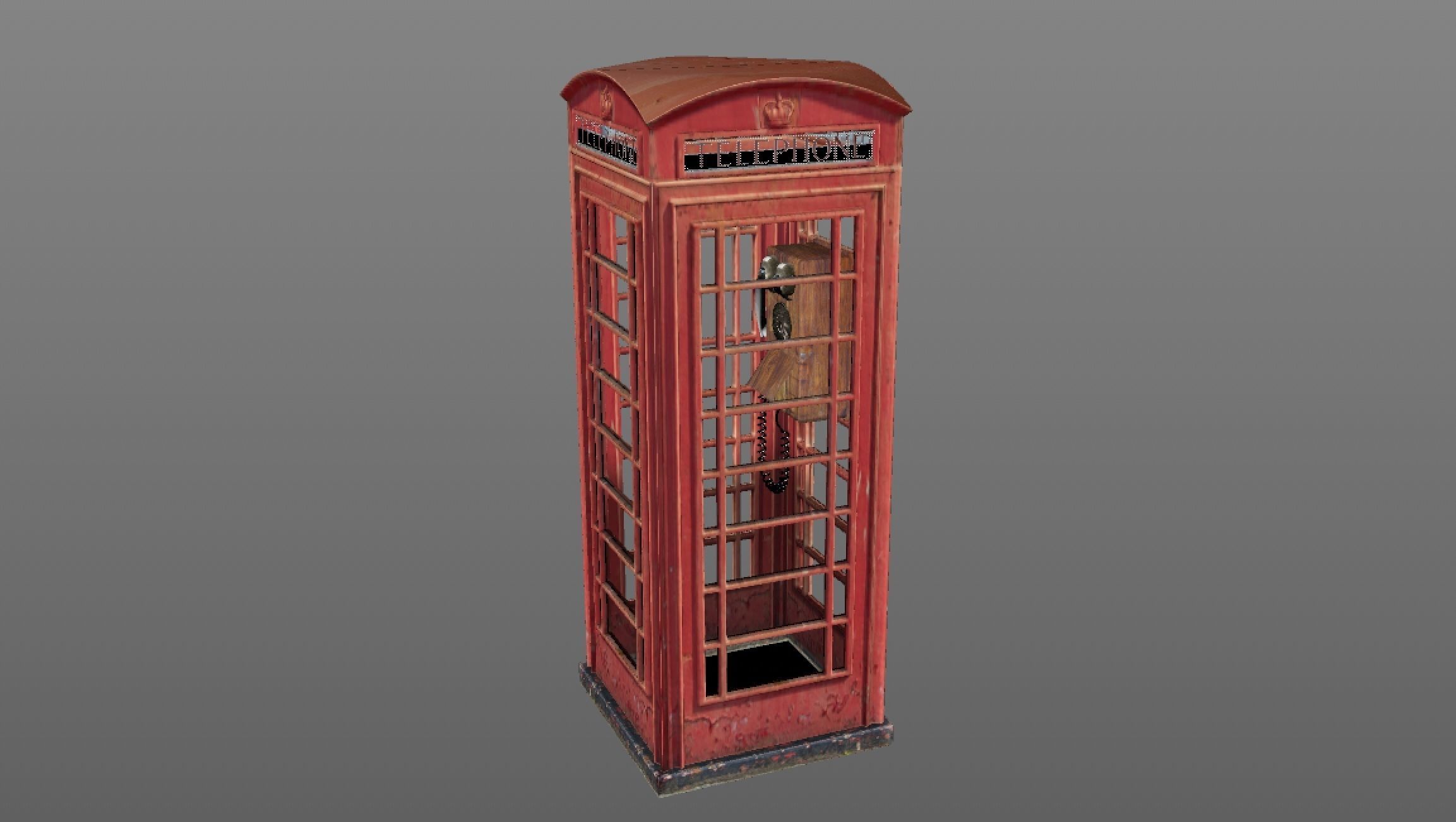 British Telephone Box 3D model | CGTrader