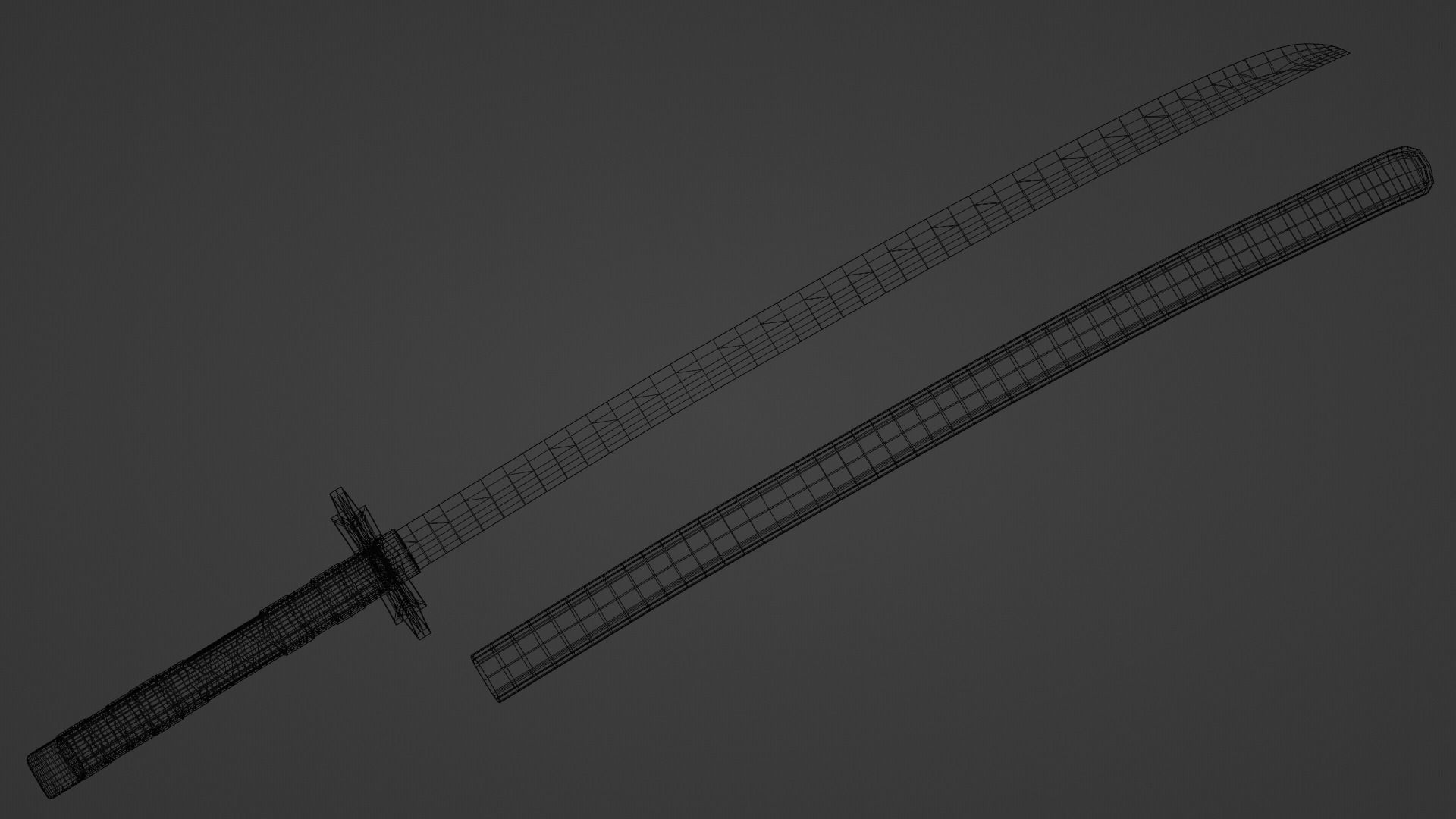 3D model Demon Slayer Sanemi Shinazugawa Green Sword VR / AR / low-poly ...